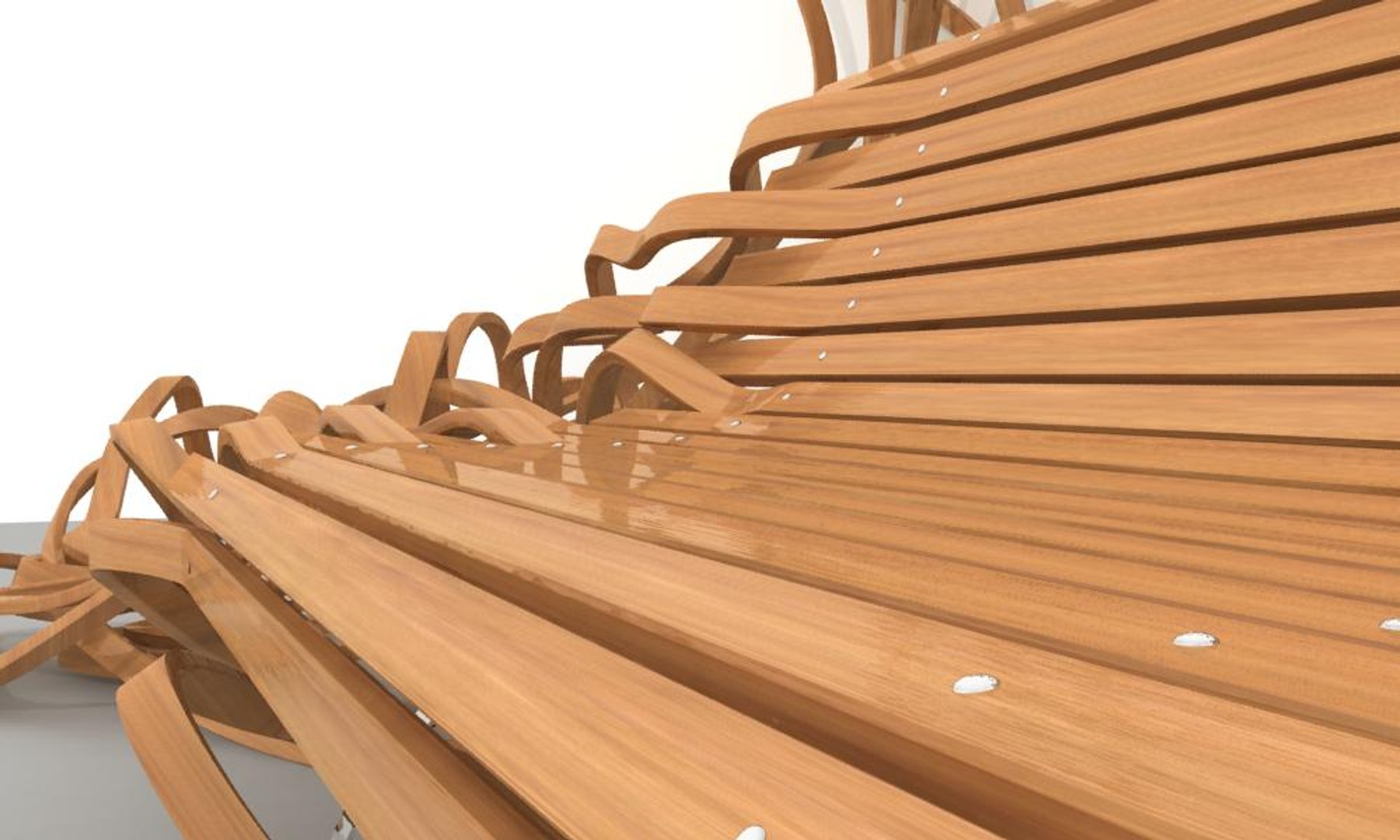 alive tree bench - 3d 3ds