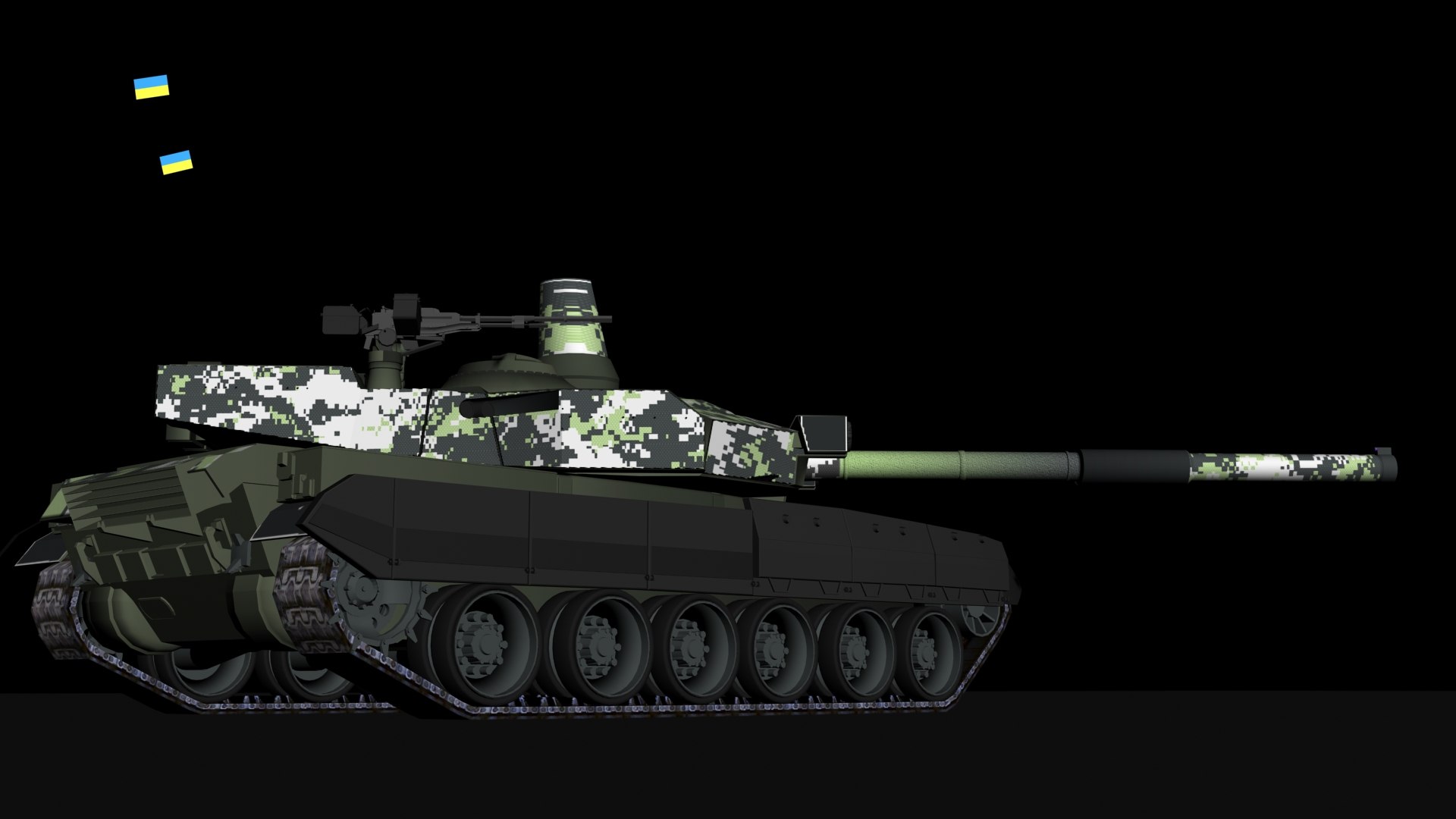 3d Model Of Ukrain Tank Bm Oplot