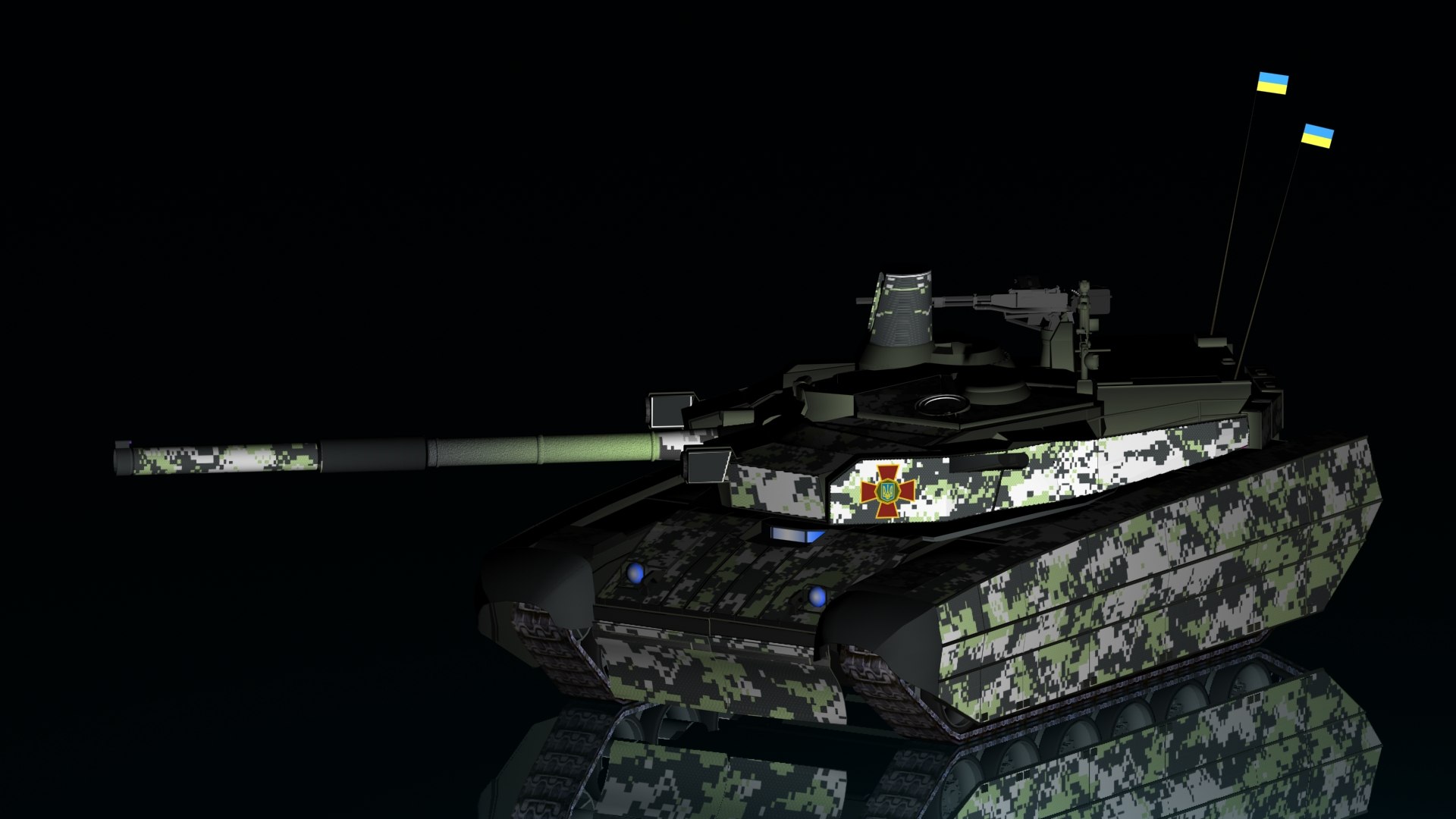 3d Model Of Ukrain Tank Bm Oplot