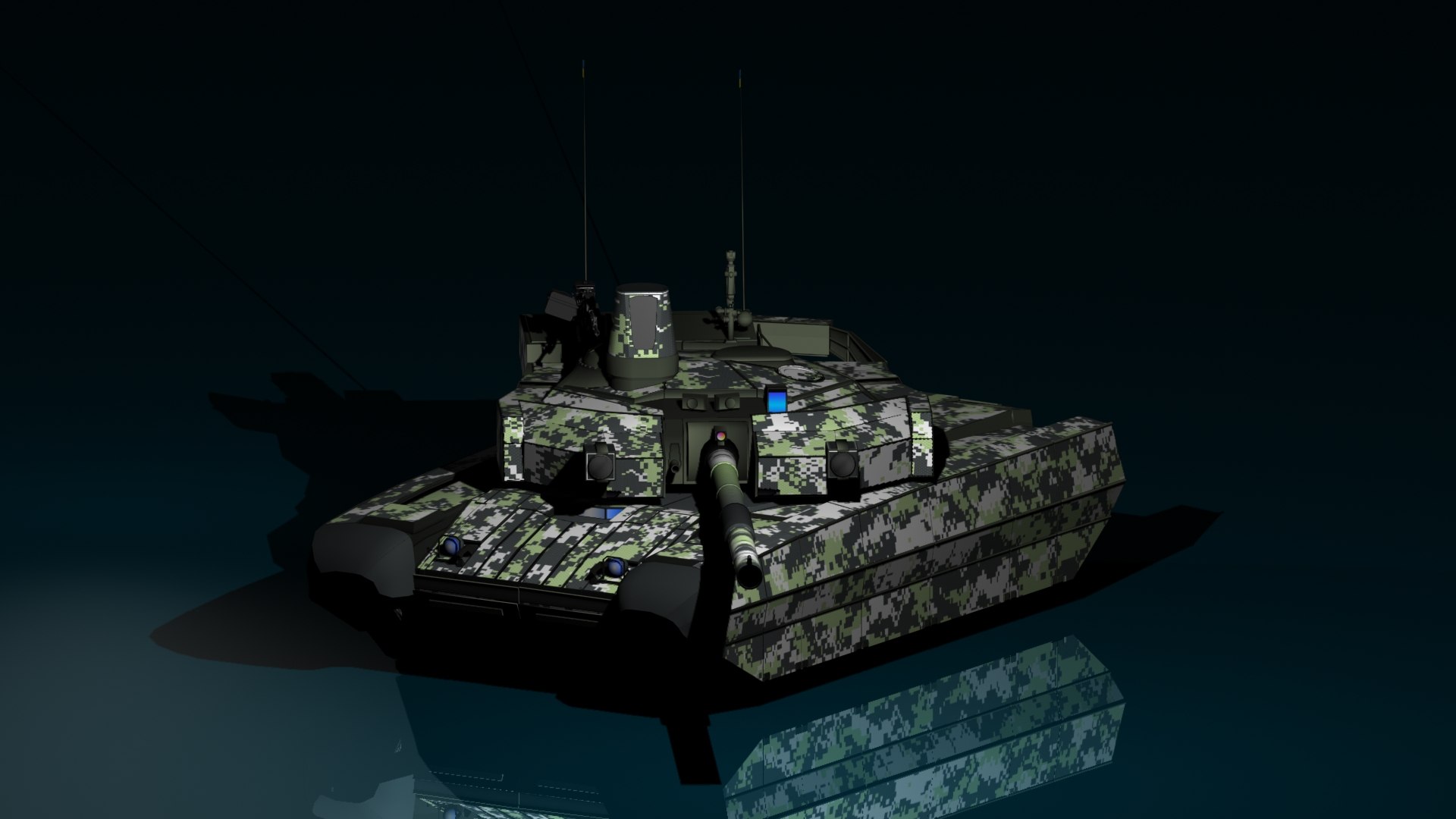 3d Model Of Ukrain Tank Bm Oplot