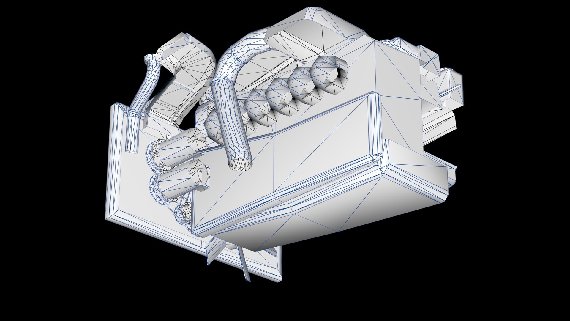 3D Model RB25DET Neo Turbo Low Poly Engine - TurboSquid 2307175