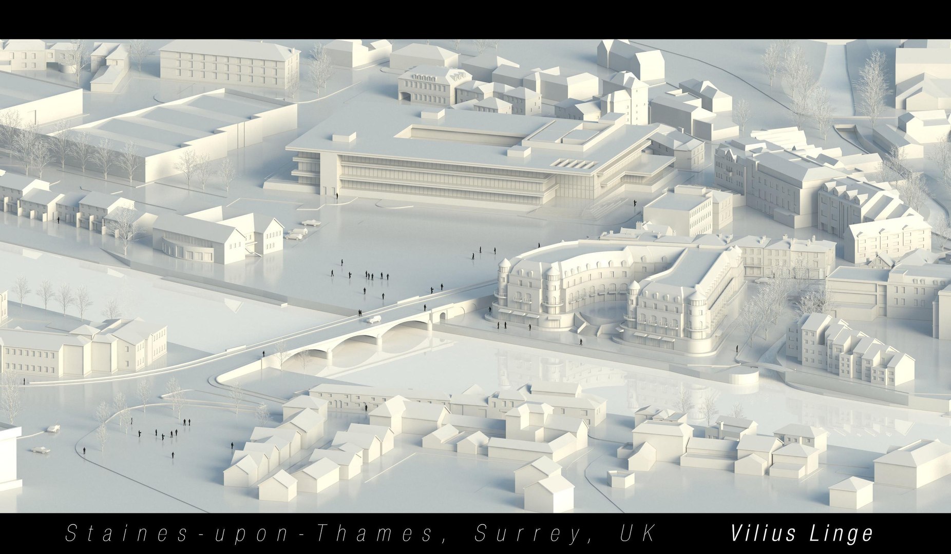 3D model staines thames surrey uk - TurboSquid 1345196