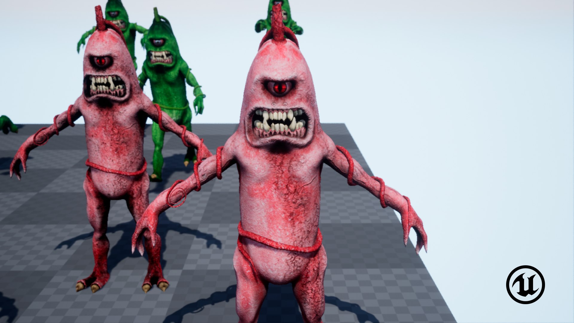 3D Cucumber Monster - Game Ready VR AR Low-poly 3d Model - TurboSquid ...