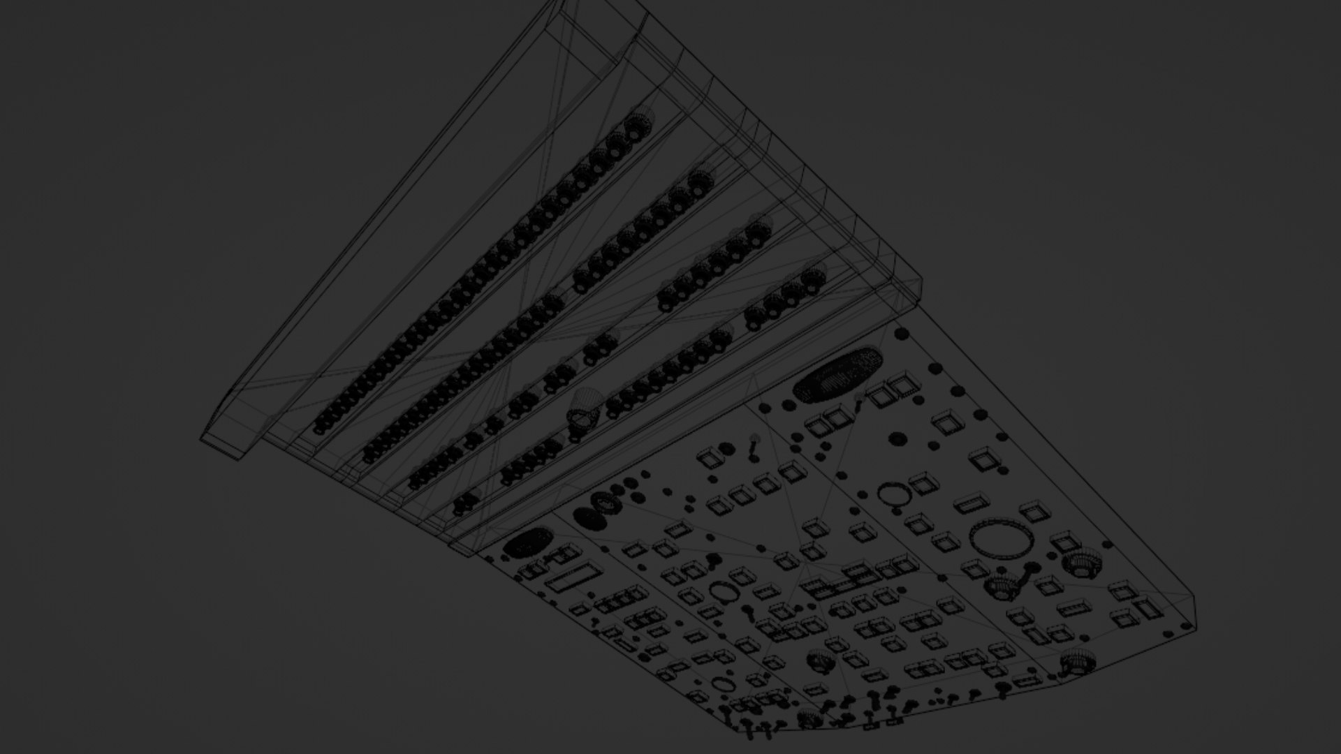 ART 72 600 Cockpit Overhead Panel 3D - TurboSquid 2103843