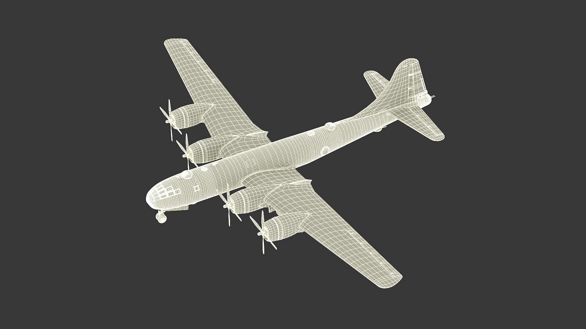Strategic Heavy Bomber 3D Model - TurboSquid 2378788