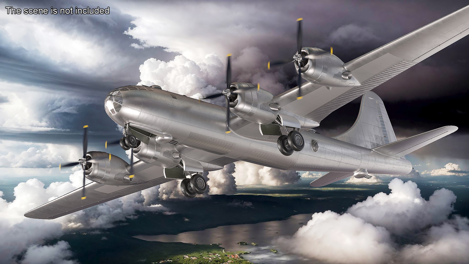 Strategic Heavy Bomber 3D Model - TurboSquid 2378788