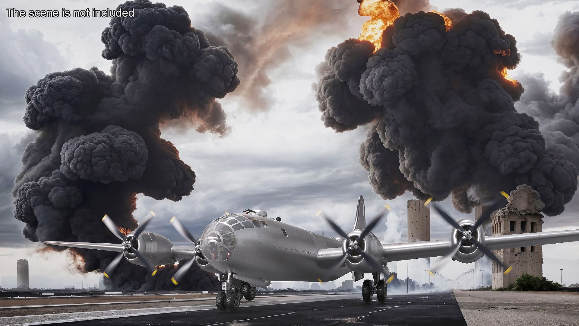 Strategic Heavy Bomber 3D Model - TurboSquid 2378788