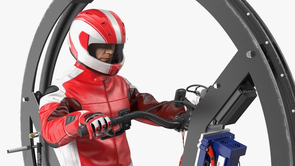 Monowheel Motorcycle With Rider 3D - TurboSquid 1855714
