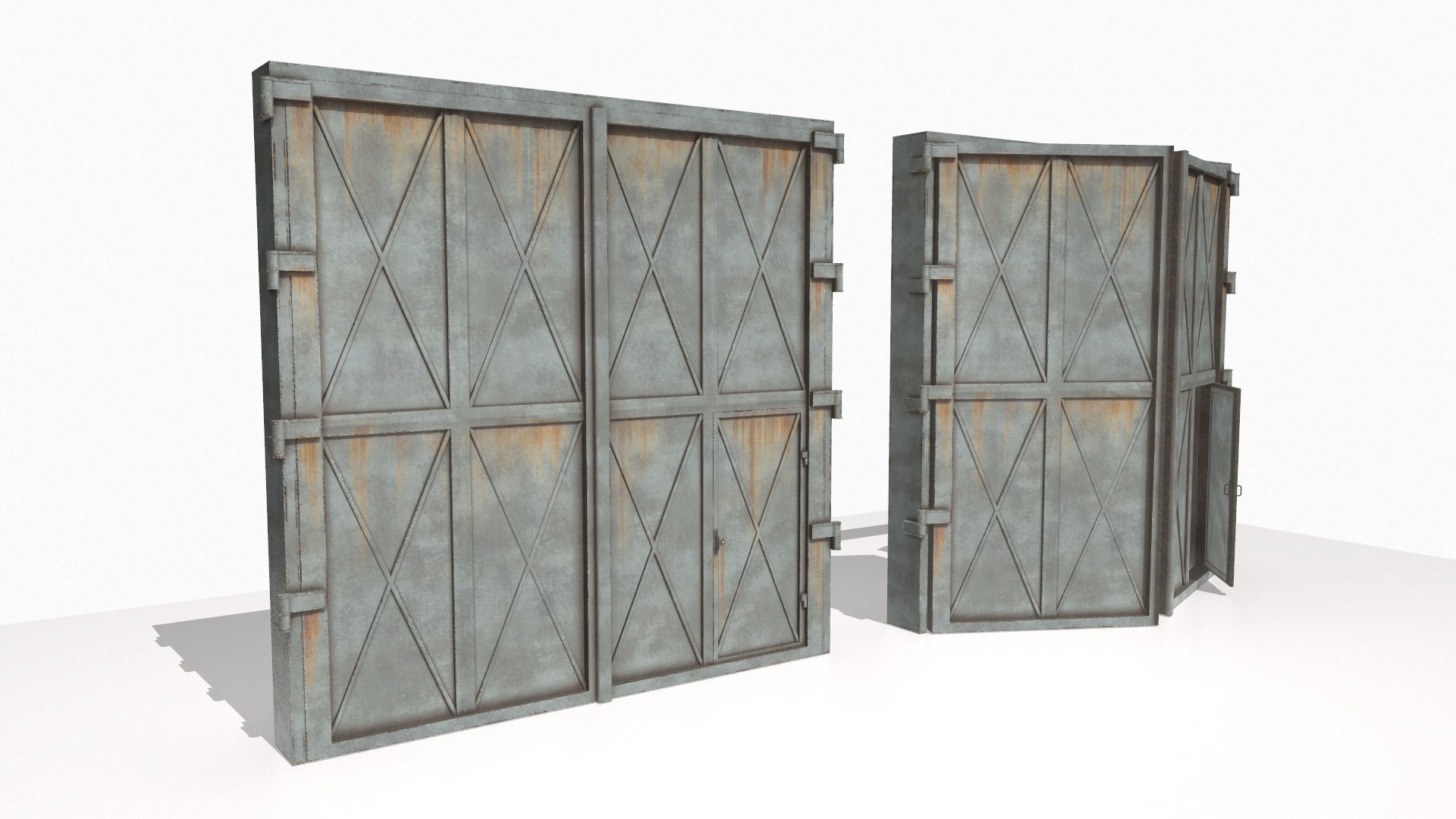 3D Realistic Metal Gates Model - TurboSquid 1520424