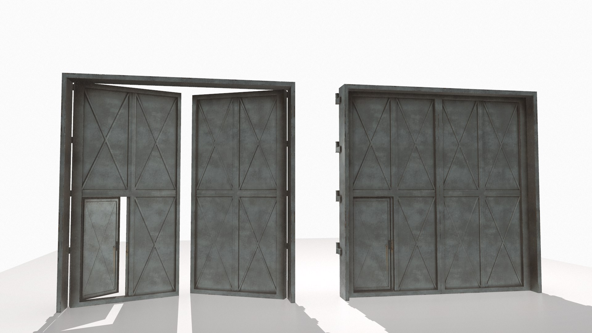 3D Realistic Metal Gates Model - TurboSquid 1520424