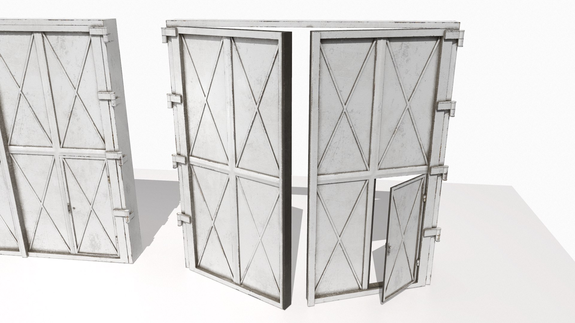 3D Realistic Metal Gates Model - TurboSquid 1520424