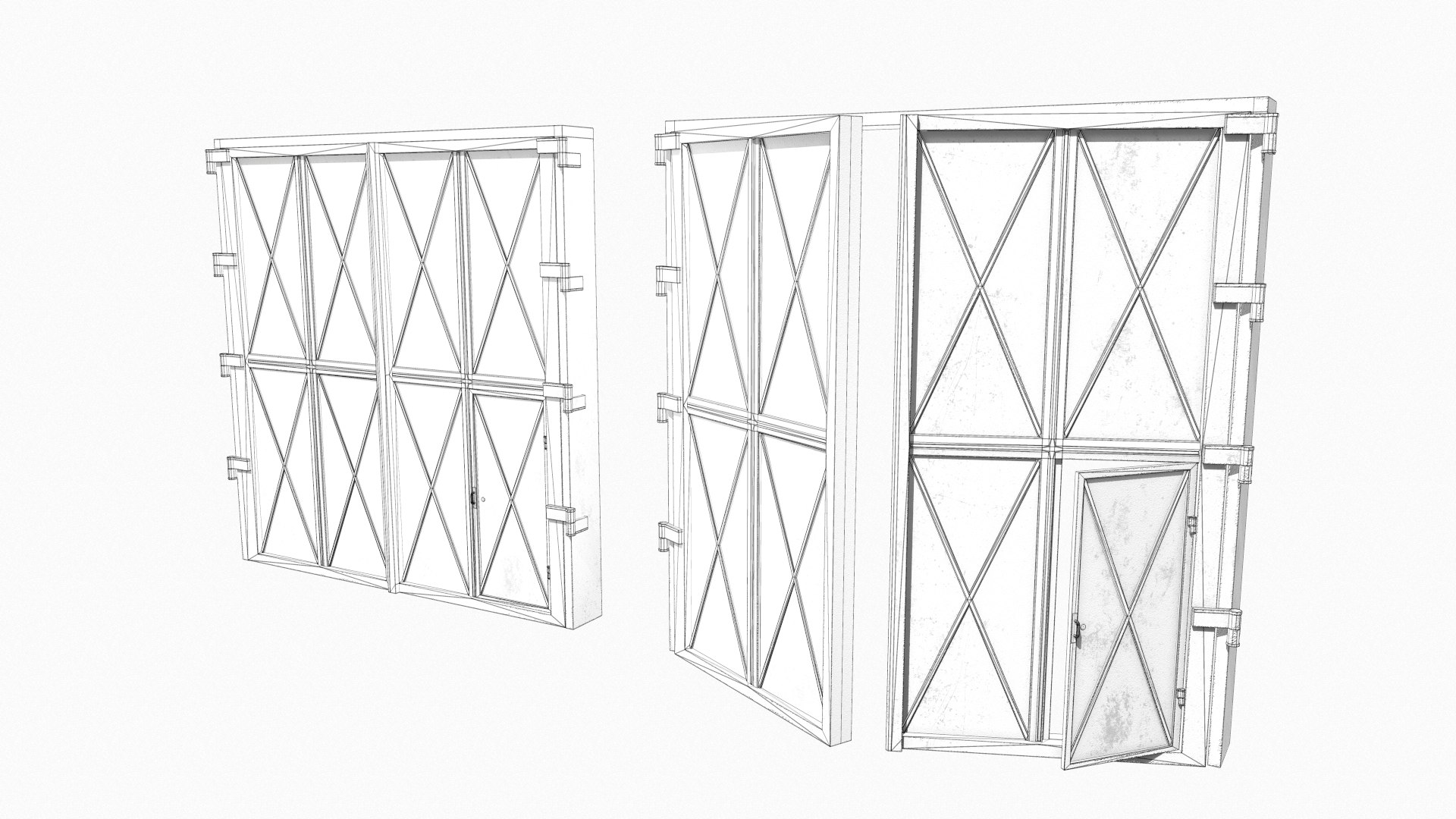 3D Realistic Metal Gates Model - TurboSquid 1520424