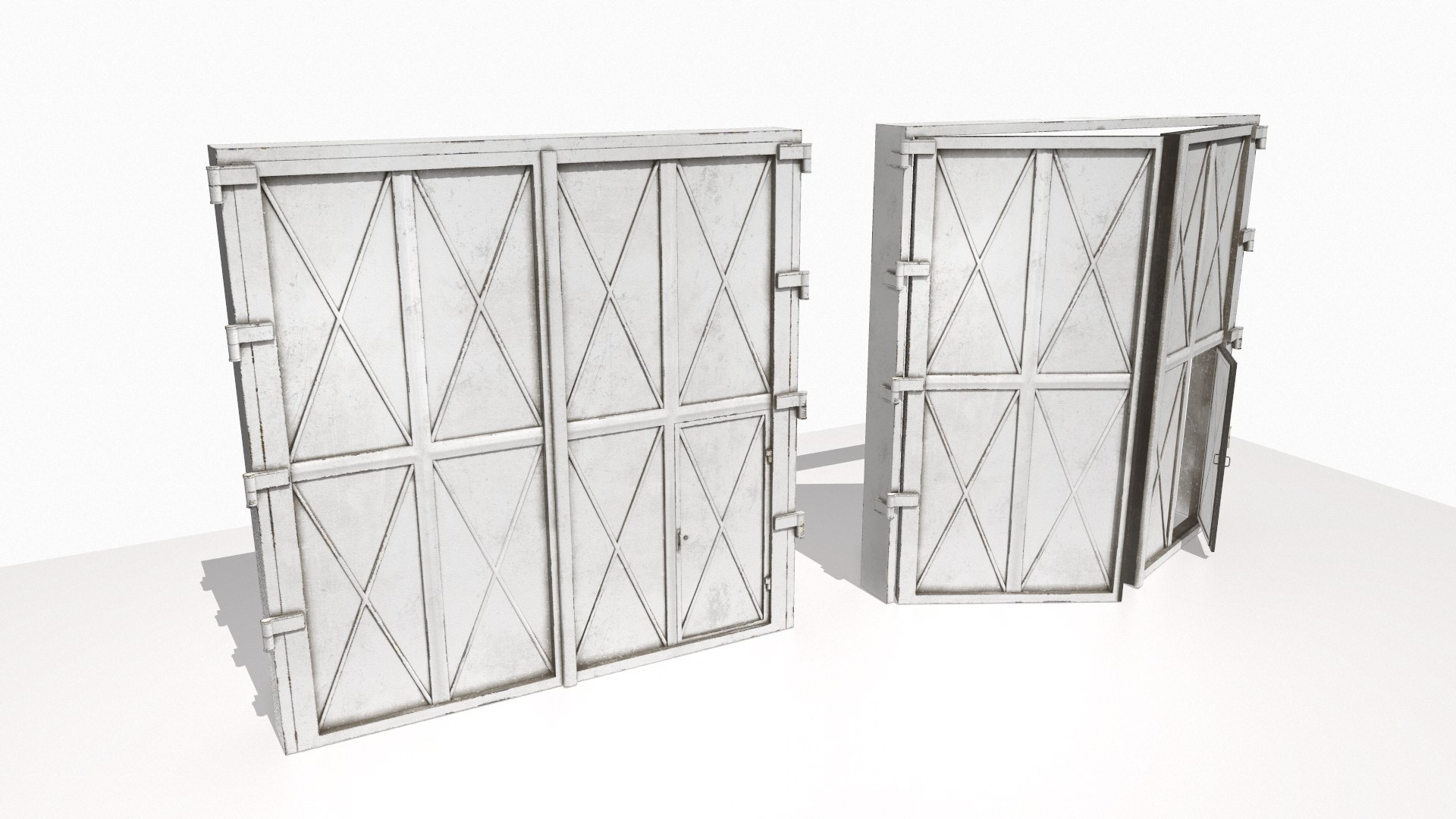 3D Realistic Metal Gates Model - TurboSquid 1520424