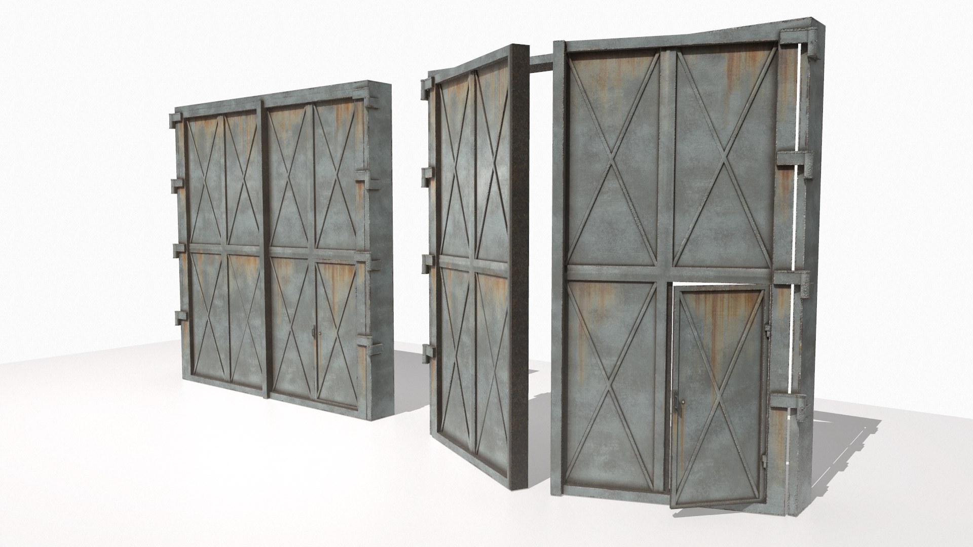 3D Realistic Metal Gates Model - TurboSquid 1520424