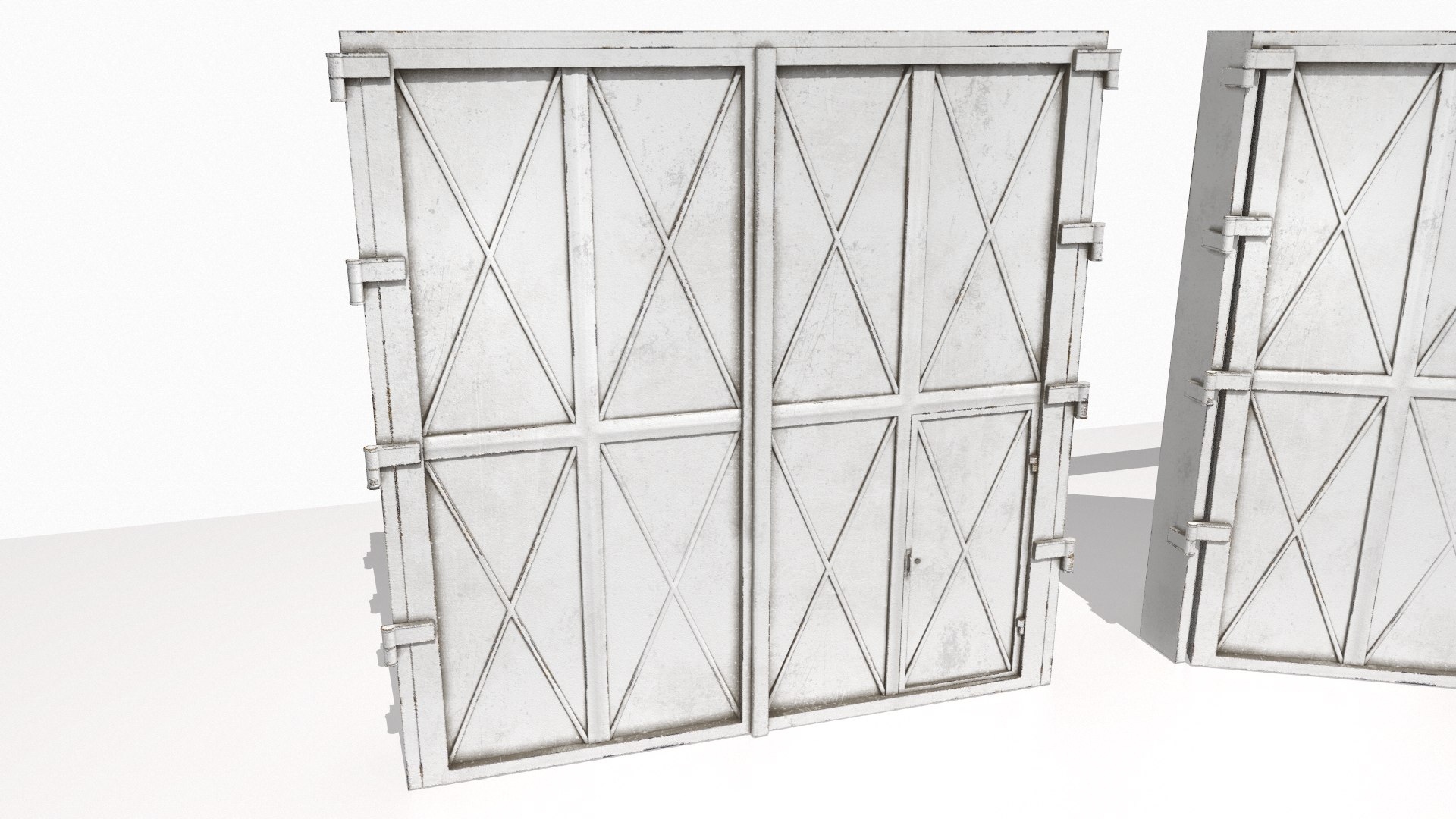 3D Realistic Metal Gates Model - TurboSquid 1520424