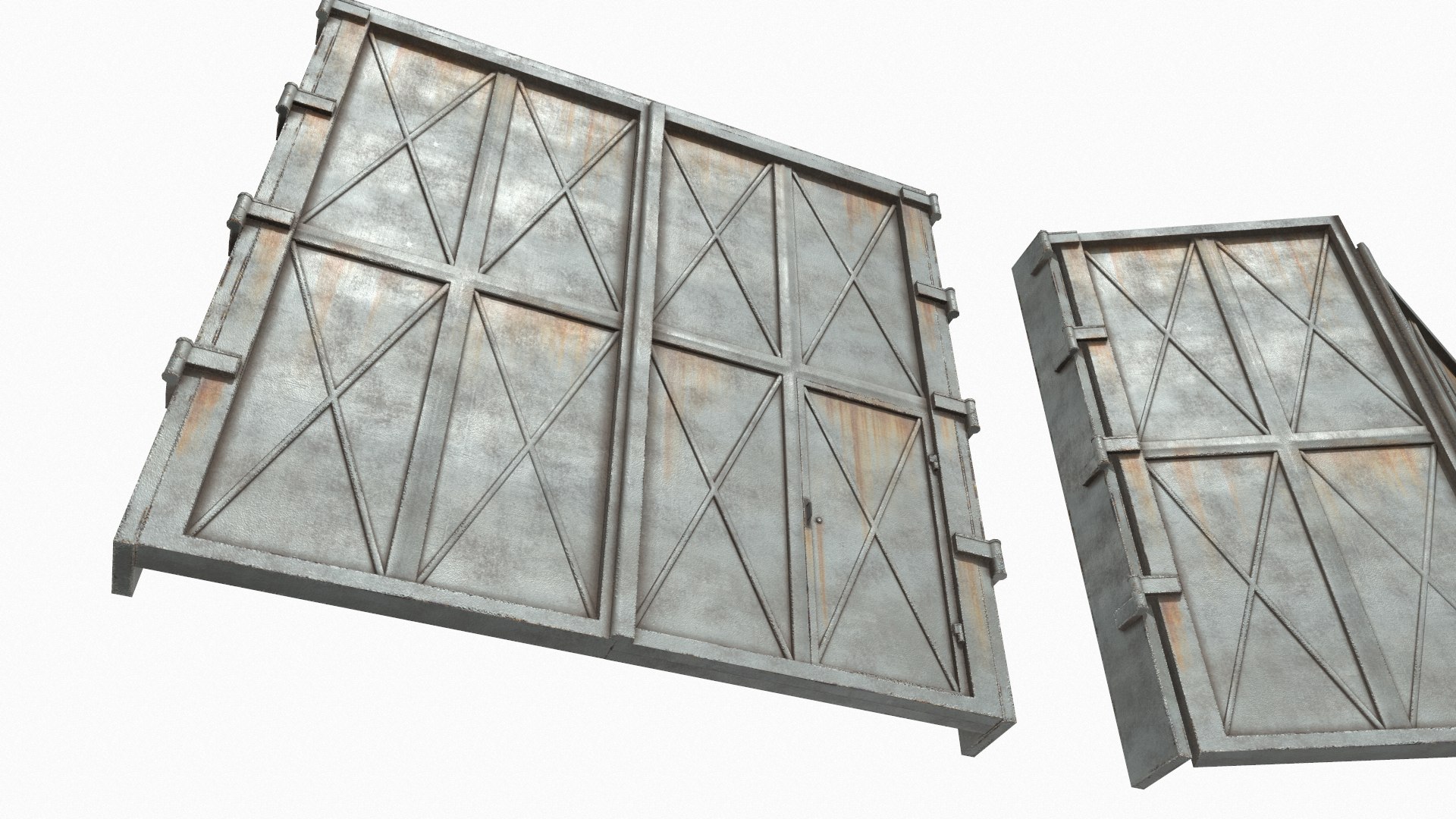 3D Realistic Metal Gates Model - TurboSquid 1520424