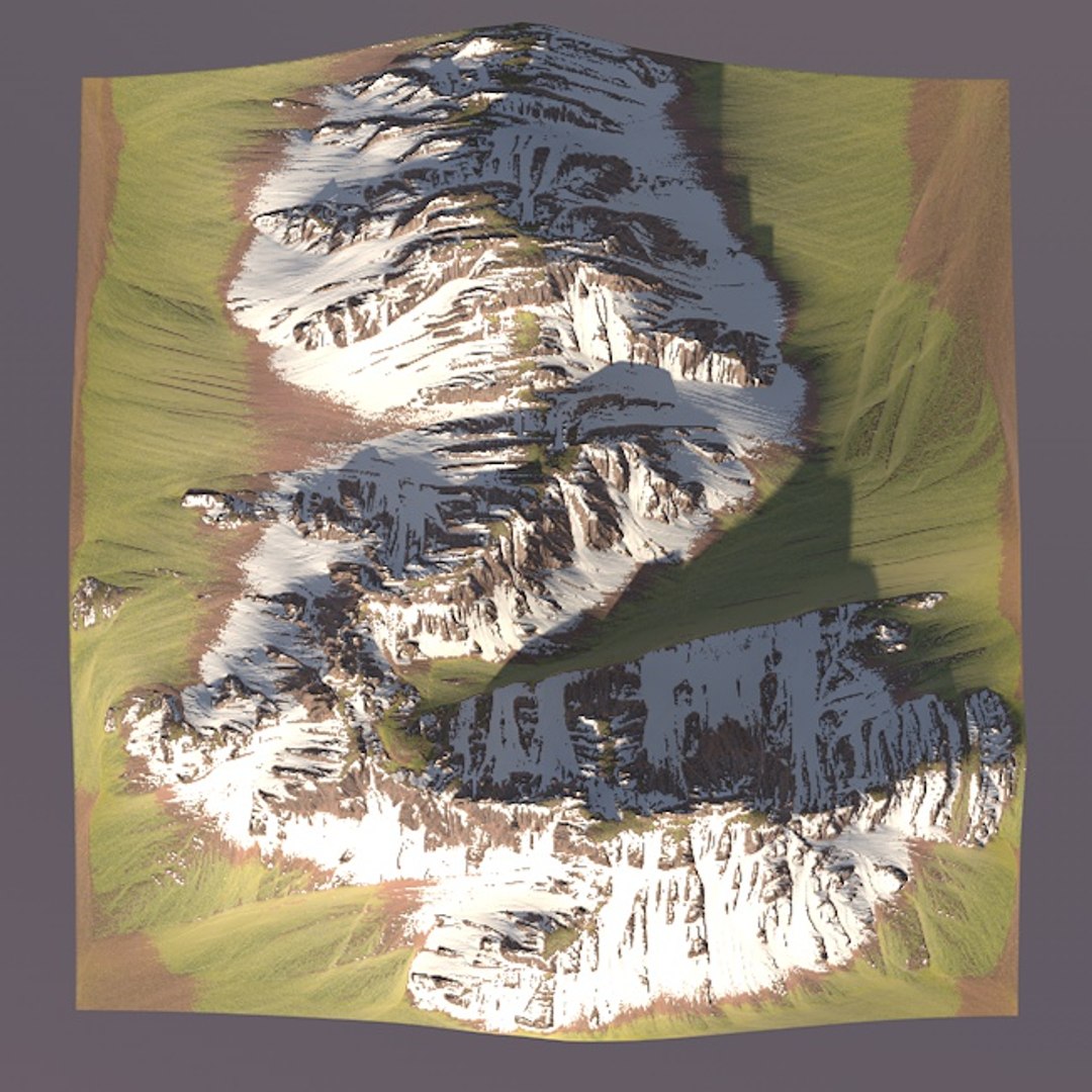 3d Mountain Games Maps Model