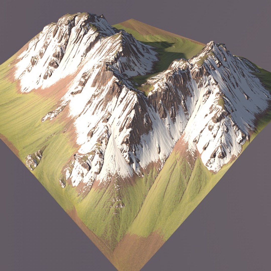 3d Mountain Games Maps Model