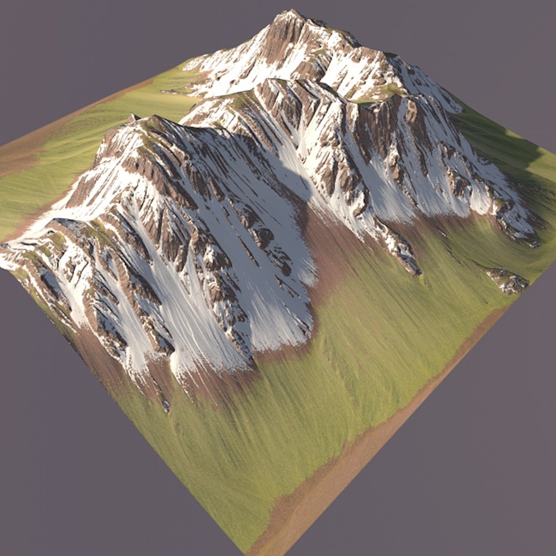 3d Mountain Games Maps Model
