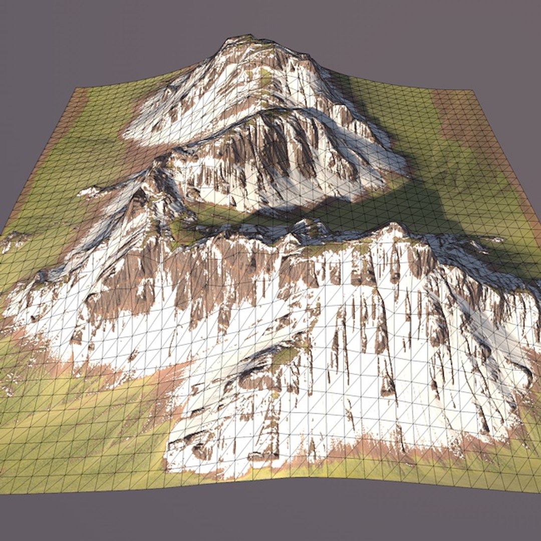 3d Mountain Games Maps Model