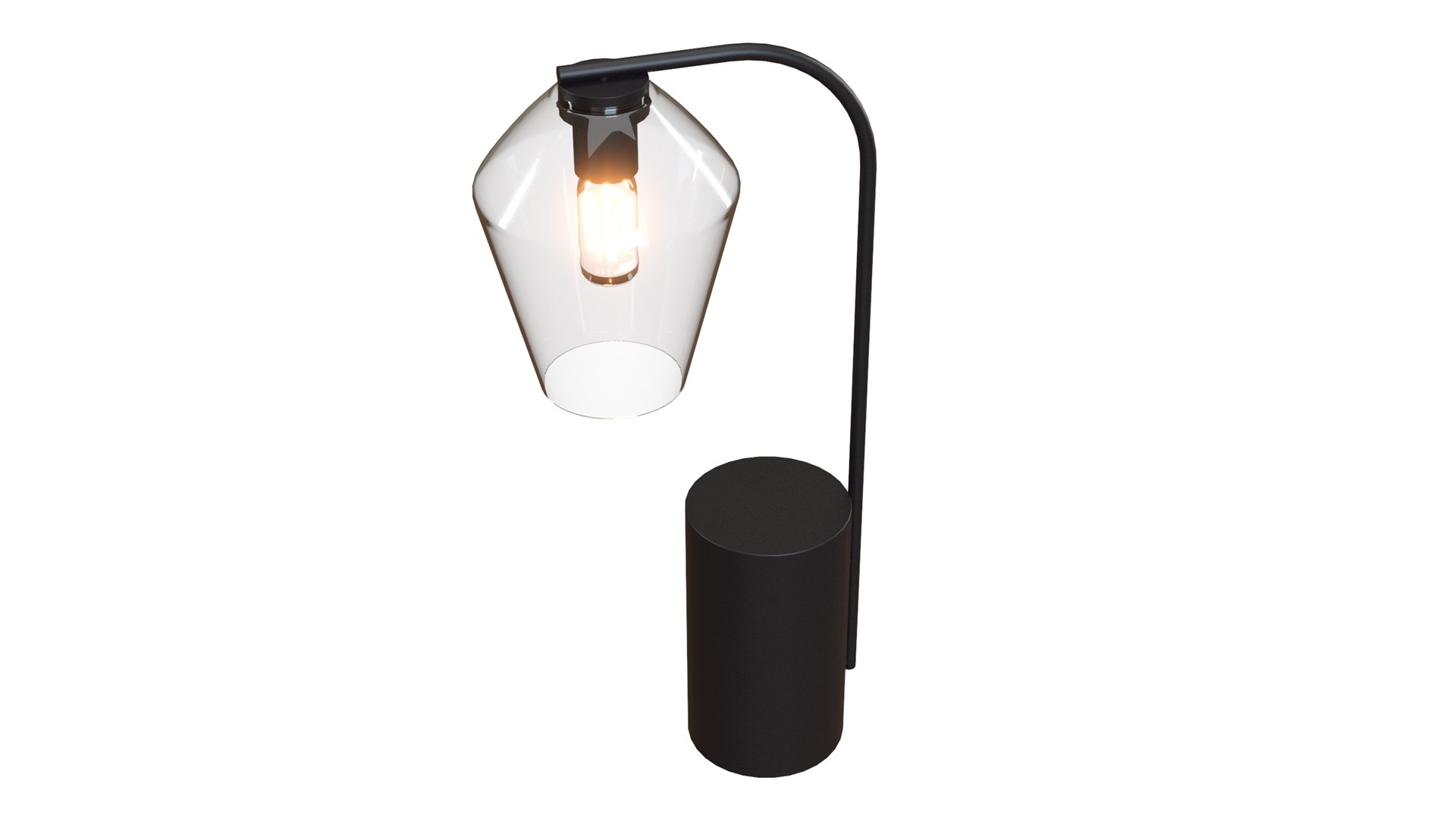 3D CrateBarrel Arren Angled Table Lamp Model - TurboSquid 1823237