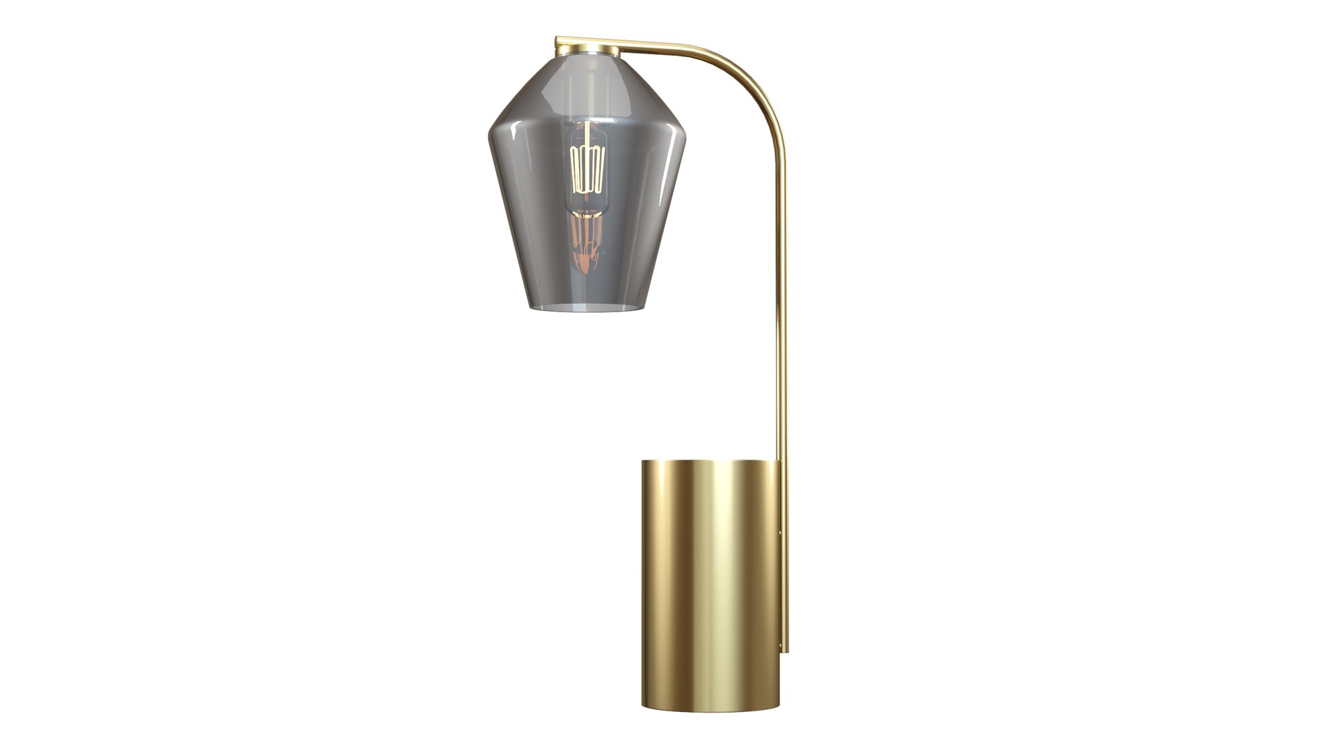 3D CrateBarrel Arren Angled Table Lamp Model - TurboSquid 1823237