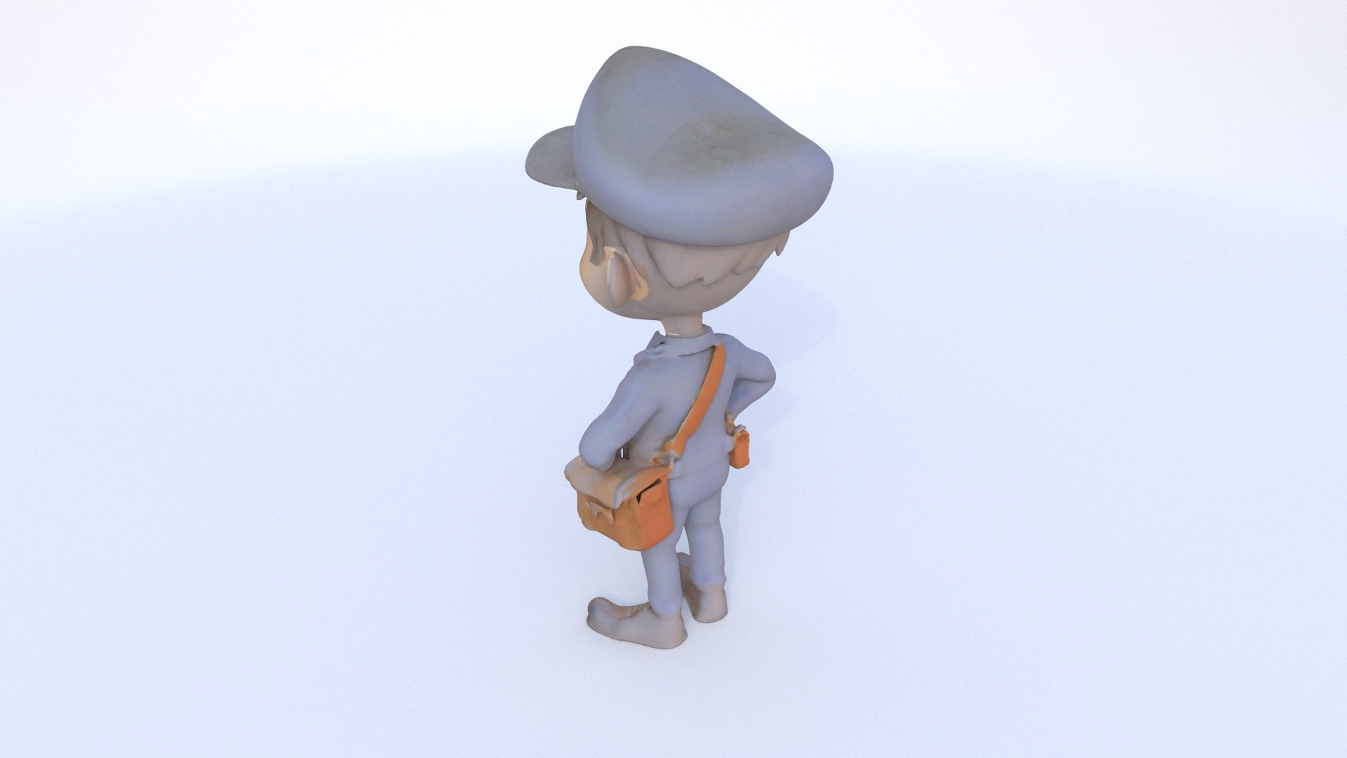 Postman Male 3D Model - TurboSquid 2333489