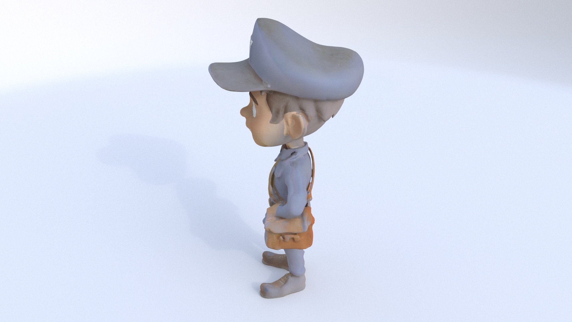 Postman Male 3D Model - TurboSquid 2333489
