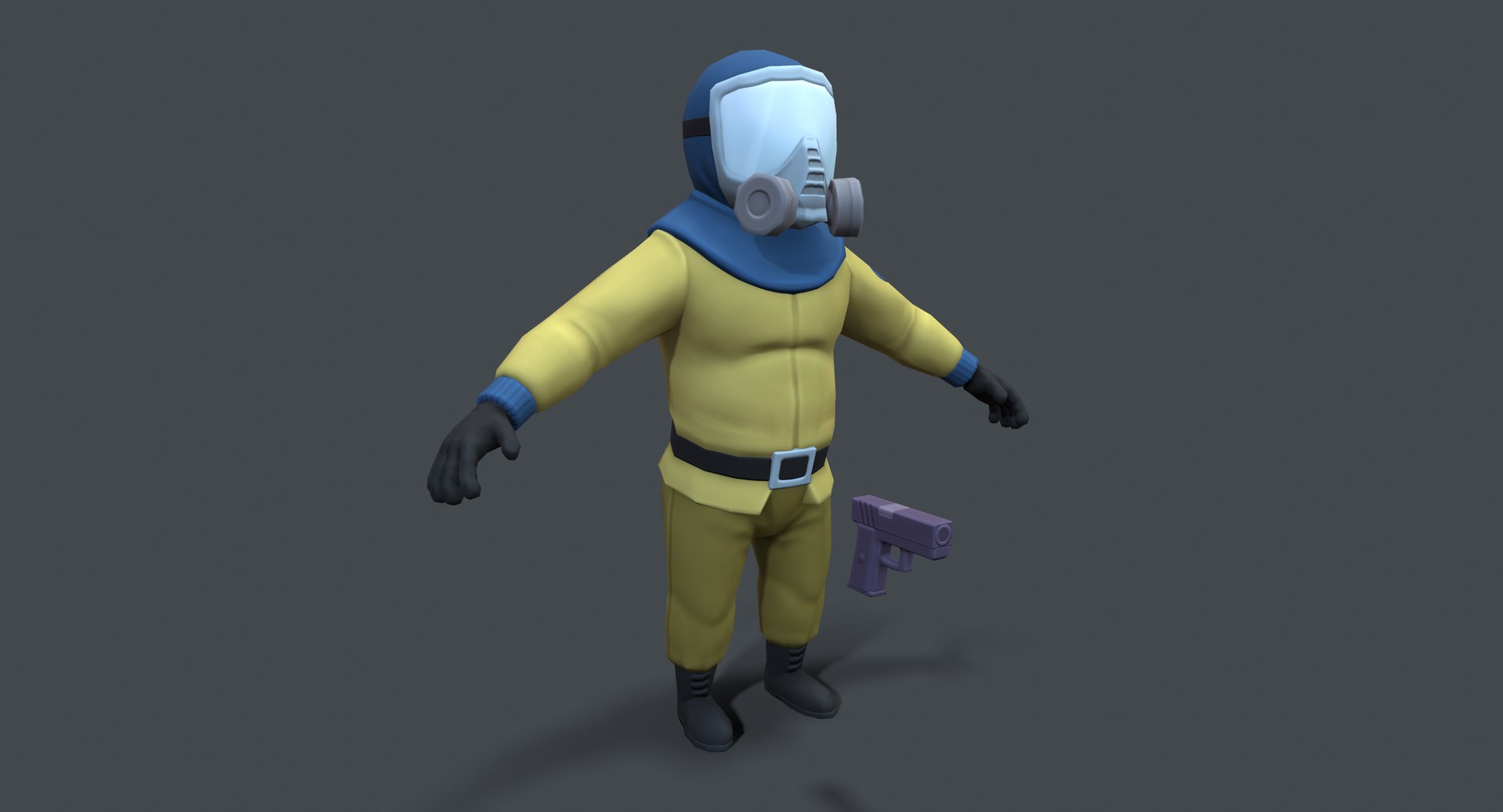 3D ready masked gunner - TurboSquid 1448221