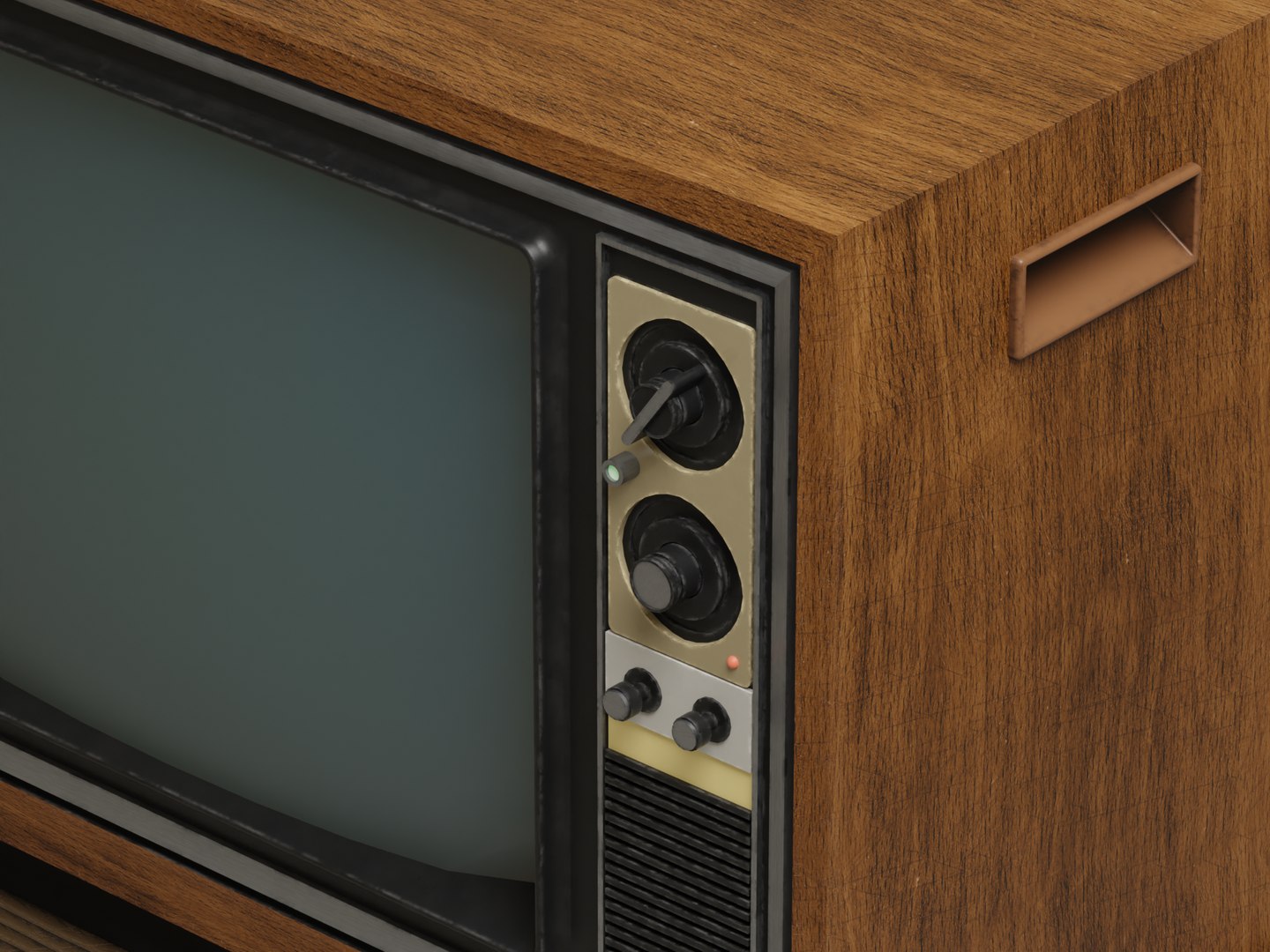 3D Low-Poly Old Color TV Model - TurboSquid 2008247