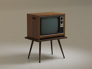 Free 3D Old Tv Model - TurboSquid 1209183