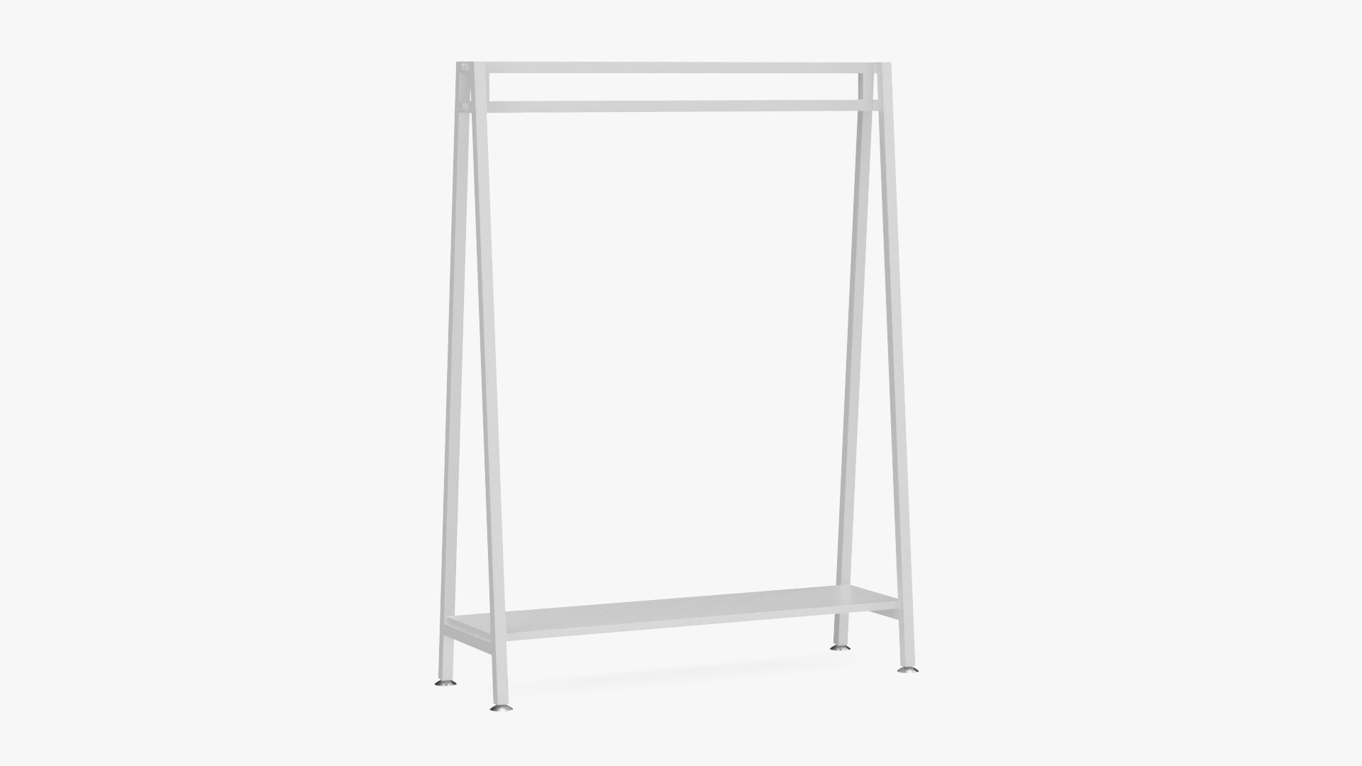 3D Cloth Coat Rack White Model - TurboSquid 2247519