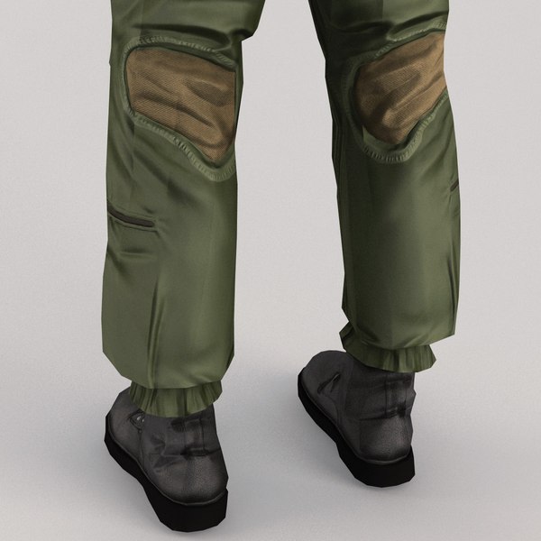 3ds max military pilots static