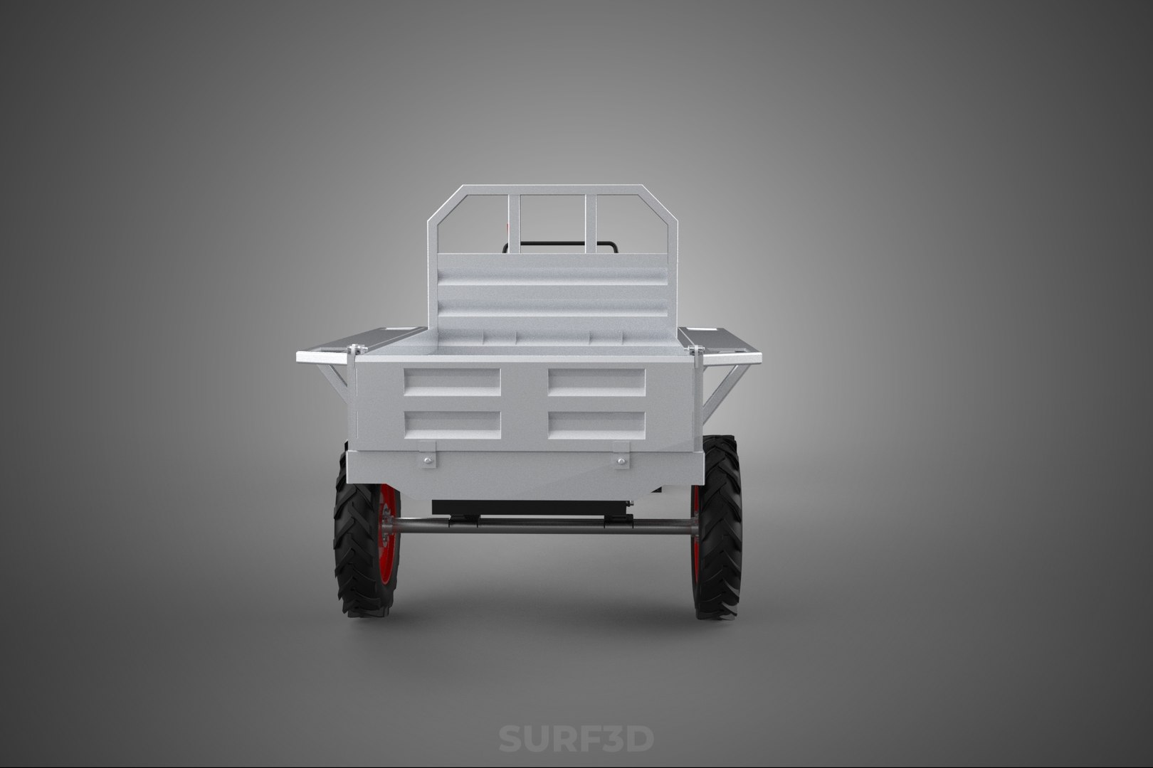 TRACTOR TRAILER CAR RURAL VEHICLE TRANSPORT WAGON FARMER HAULER 3D ...
