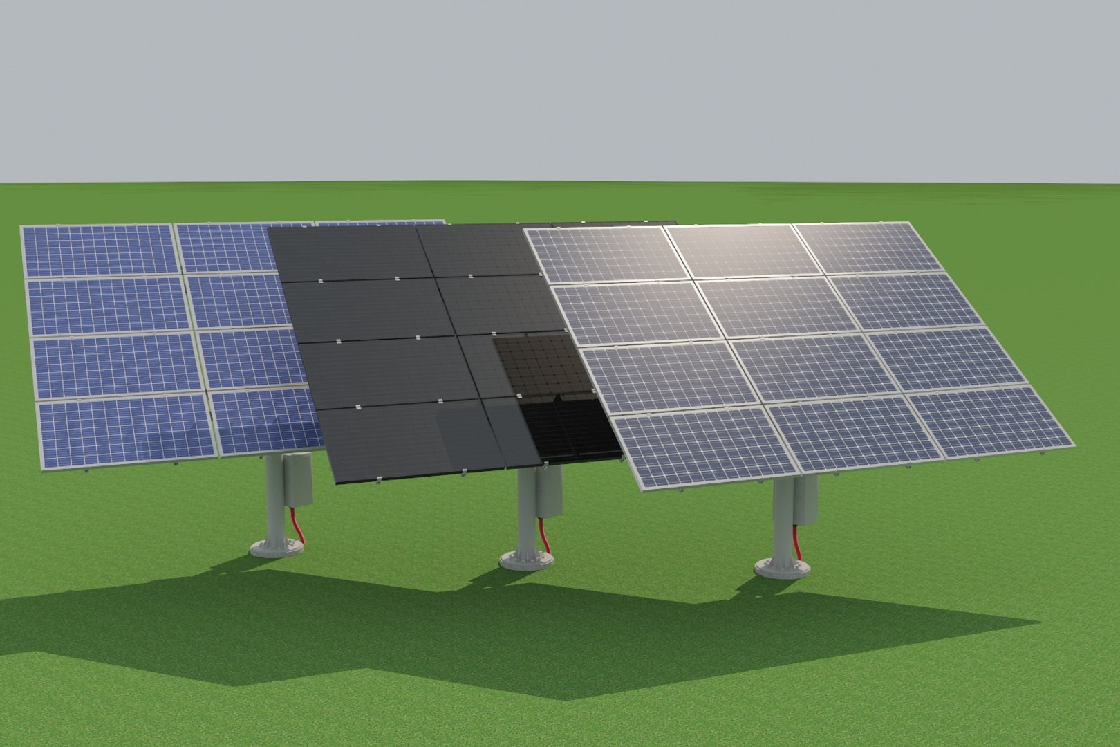 Solar Panels Tracking Cell 3D Model - TurboSquid 1279013