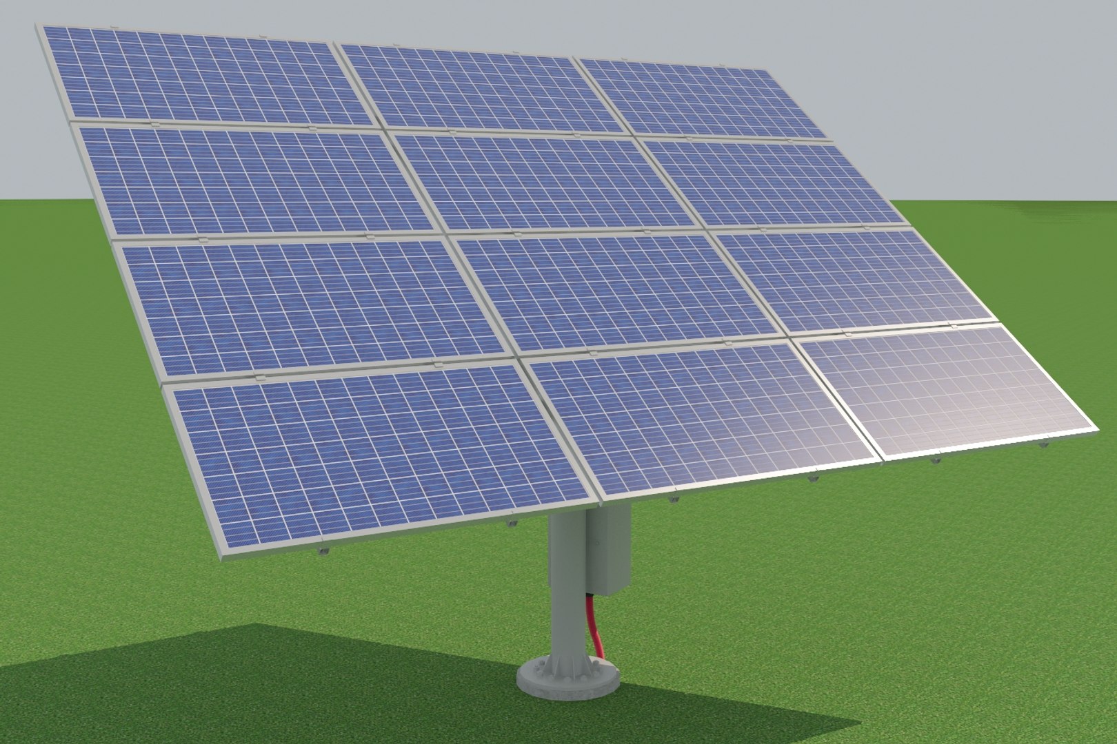 Solar Panels Tracking Cell 3D Model - TurboSquid 1279013