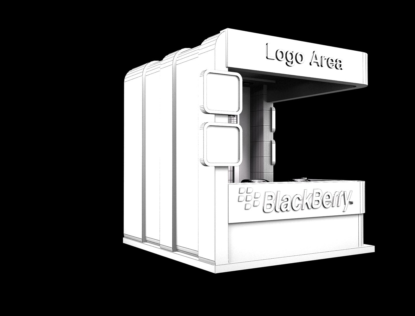 3d model booth