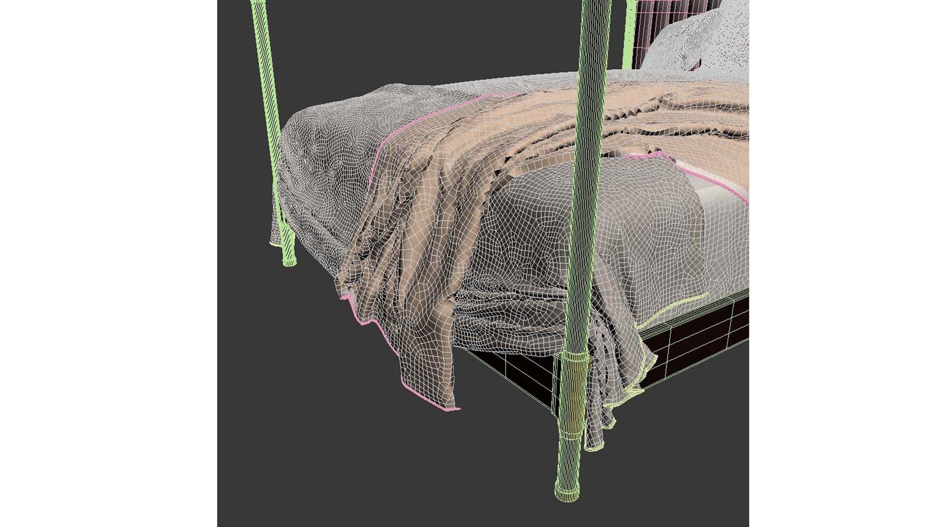 Gregorius Pineo Orsay bed 3D model - TurboSquid 1860773