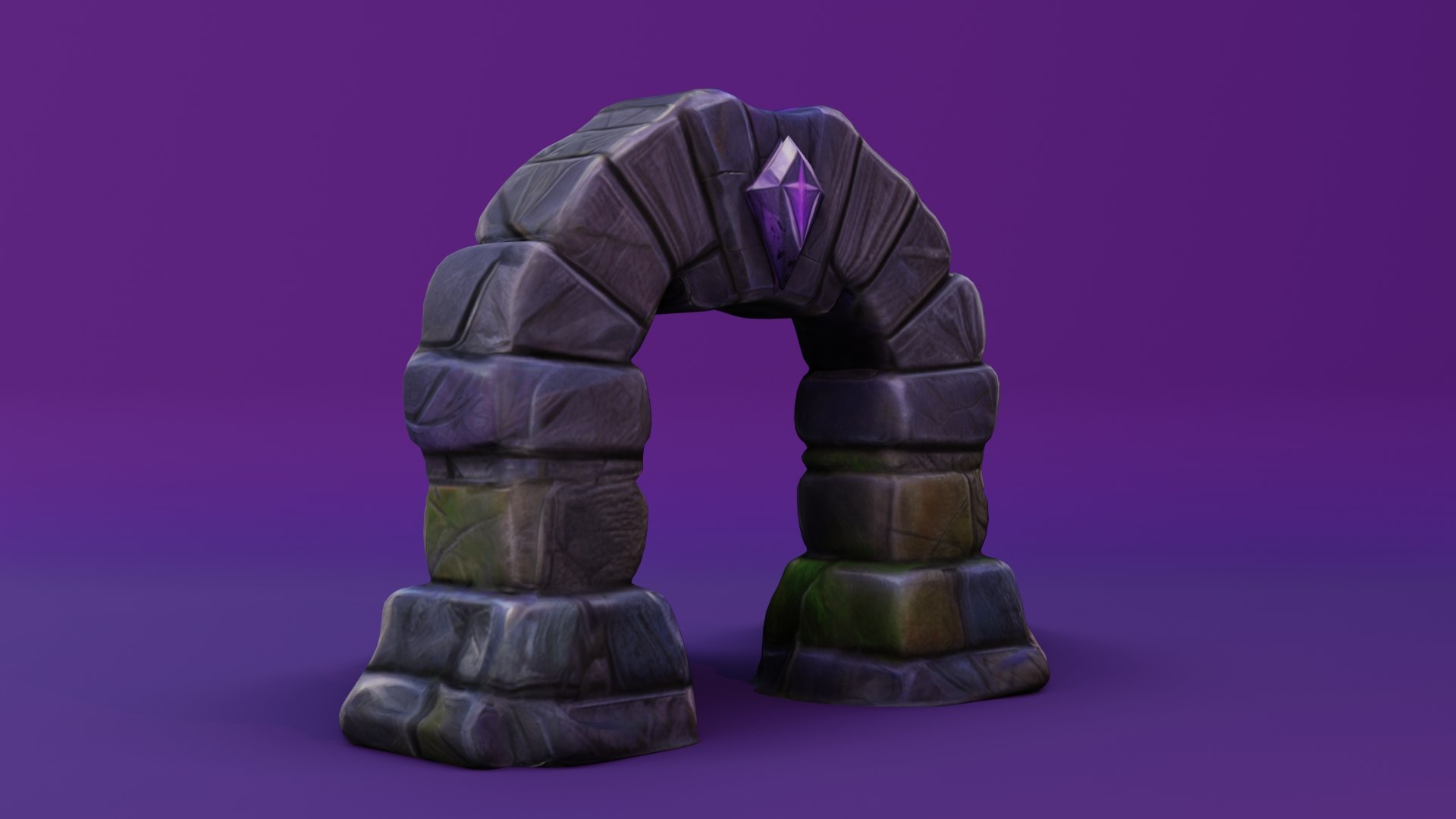 3D Stylized Fantasy Stone Arch - TurboSquid 2315277