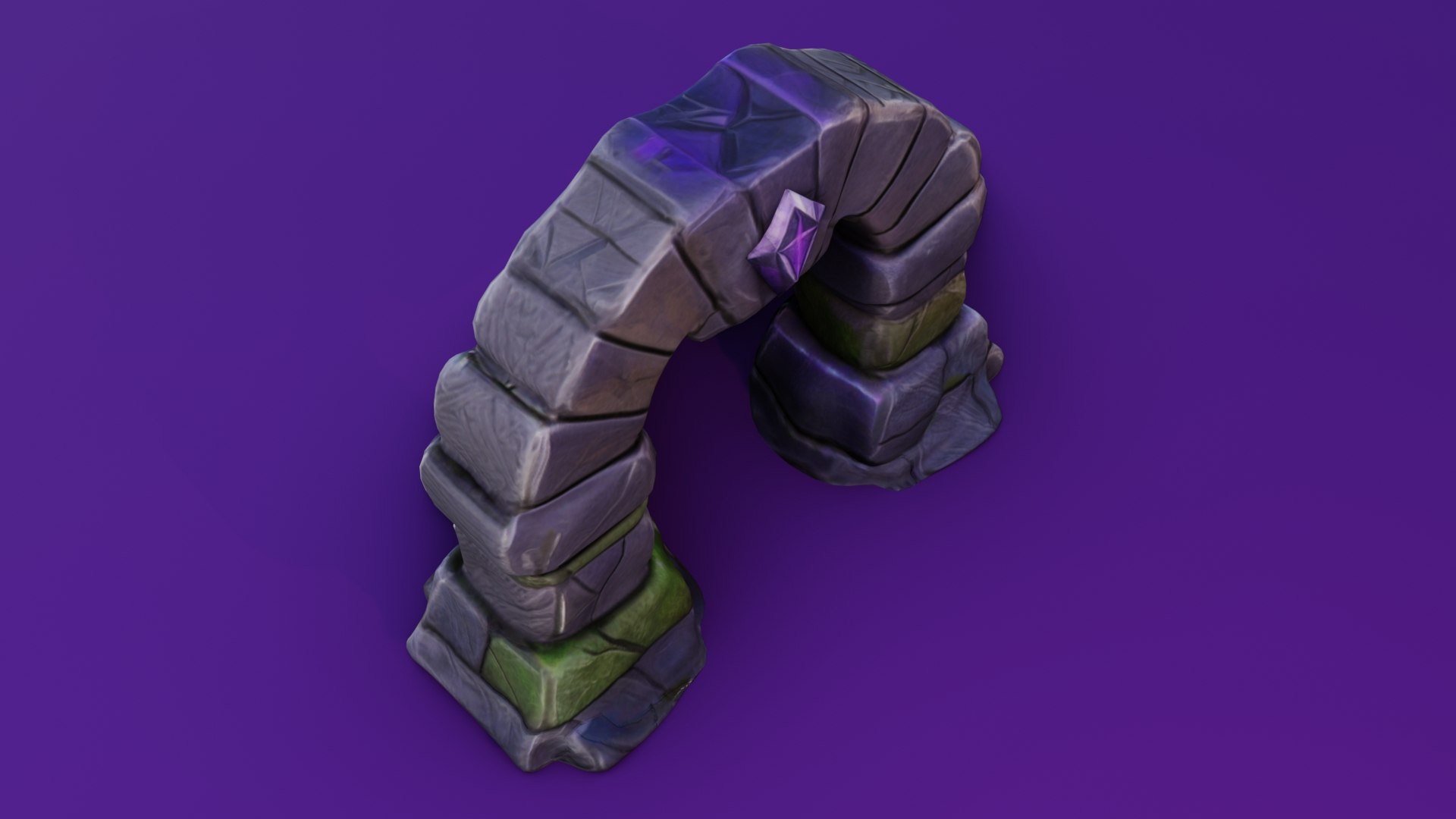 3D Stylized Fantasy Stone Arch - TurboSquid 2315277