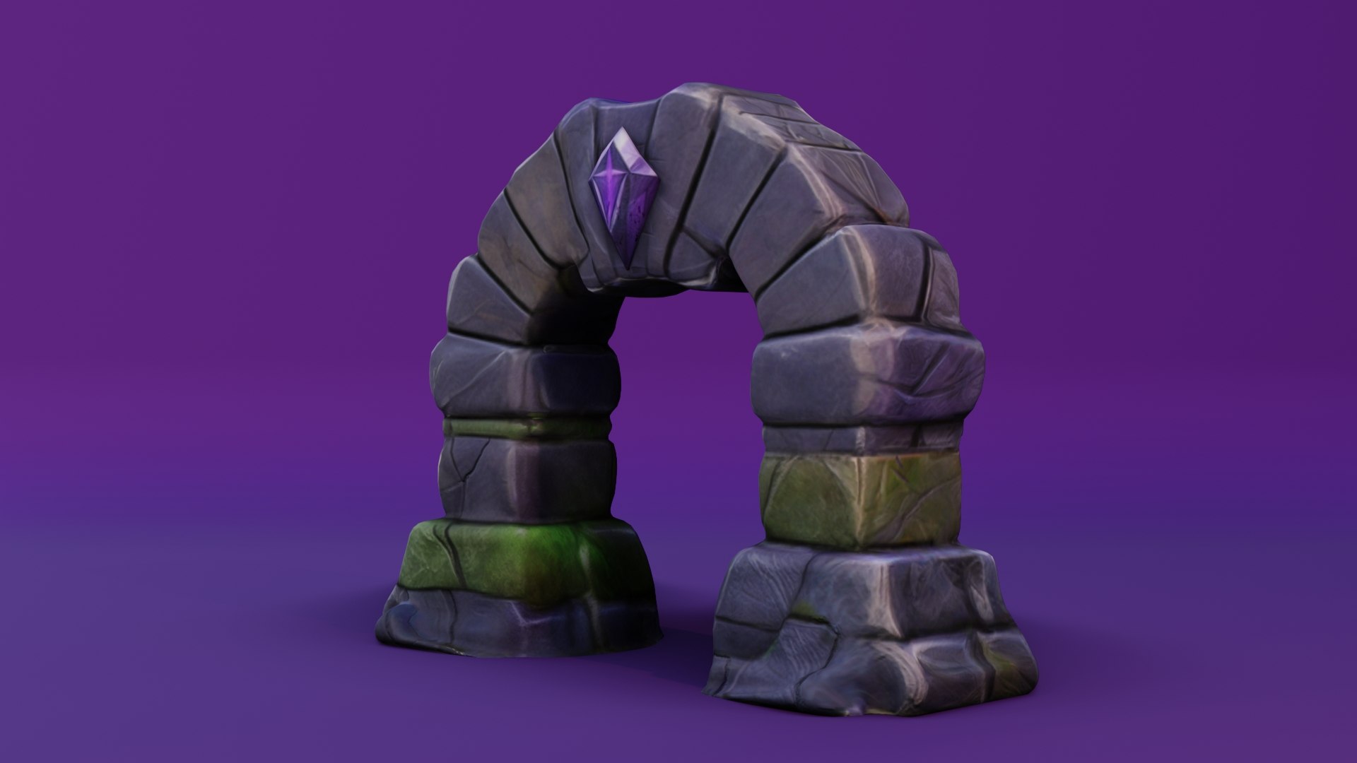 3D Stylized Fantasy Stone Arch - TurboSquid 2315277