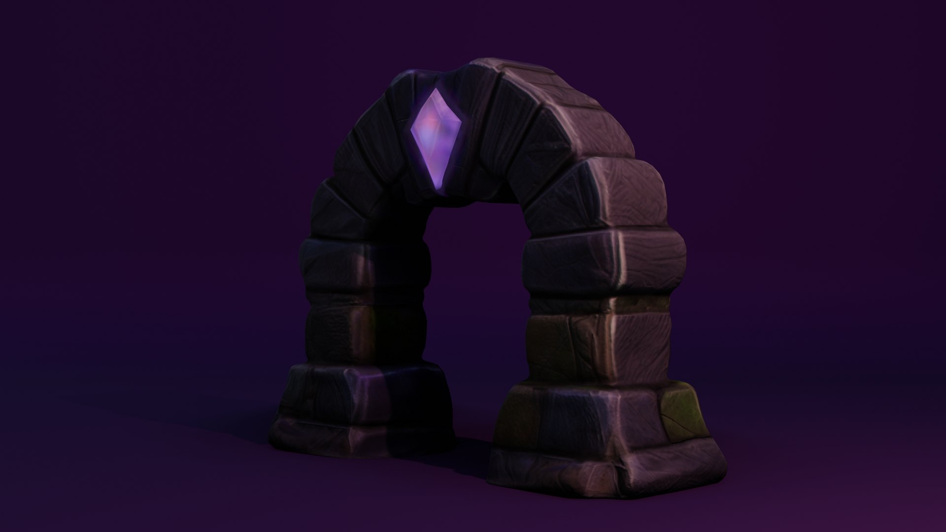 3D Stylized Fantasy Stone Arch - TurboSquid 2315277