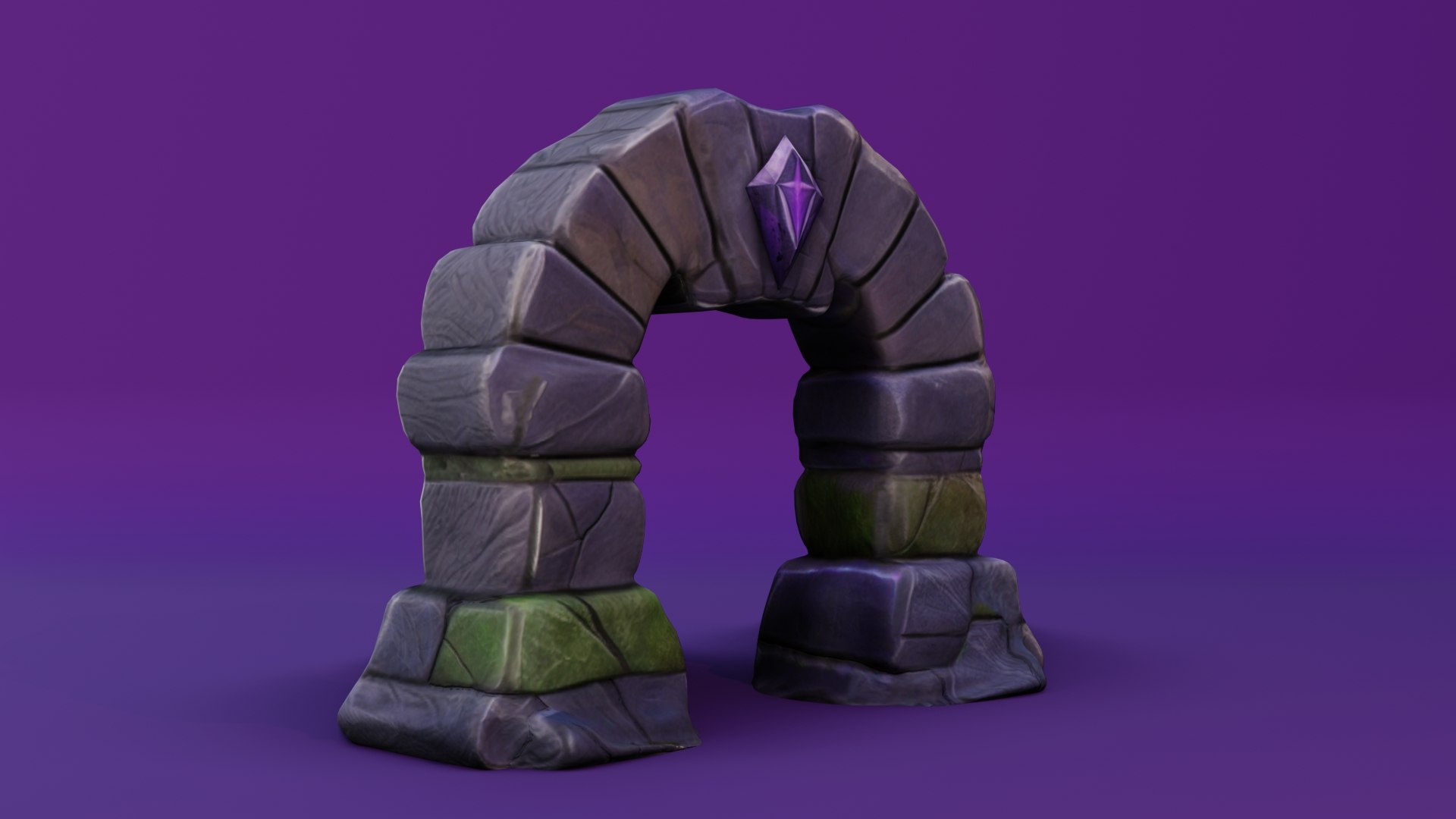 3D Stylized Fantasy Stone Arch - TurboSquid 2315277