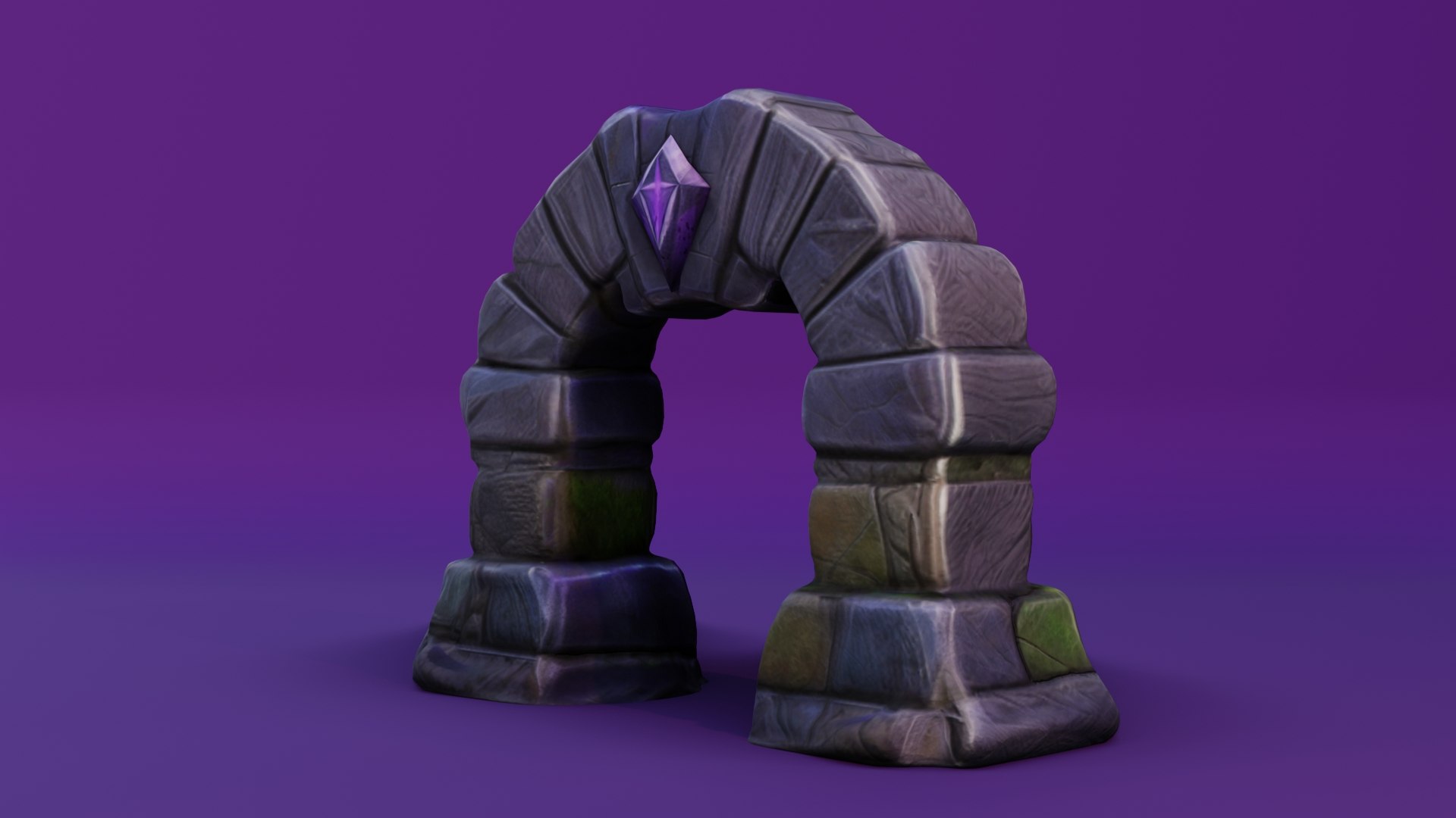 3D Stylized Fantasy Stone Arch - TurboSquid 2315277