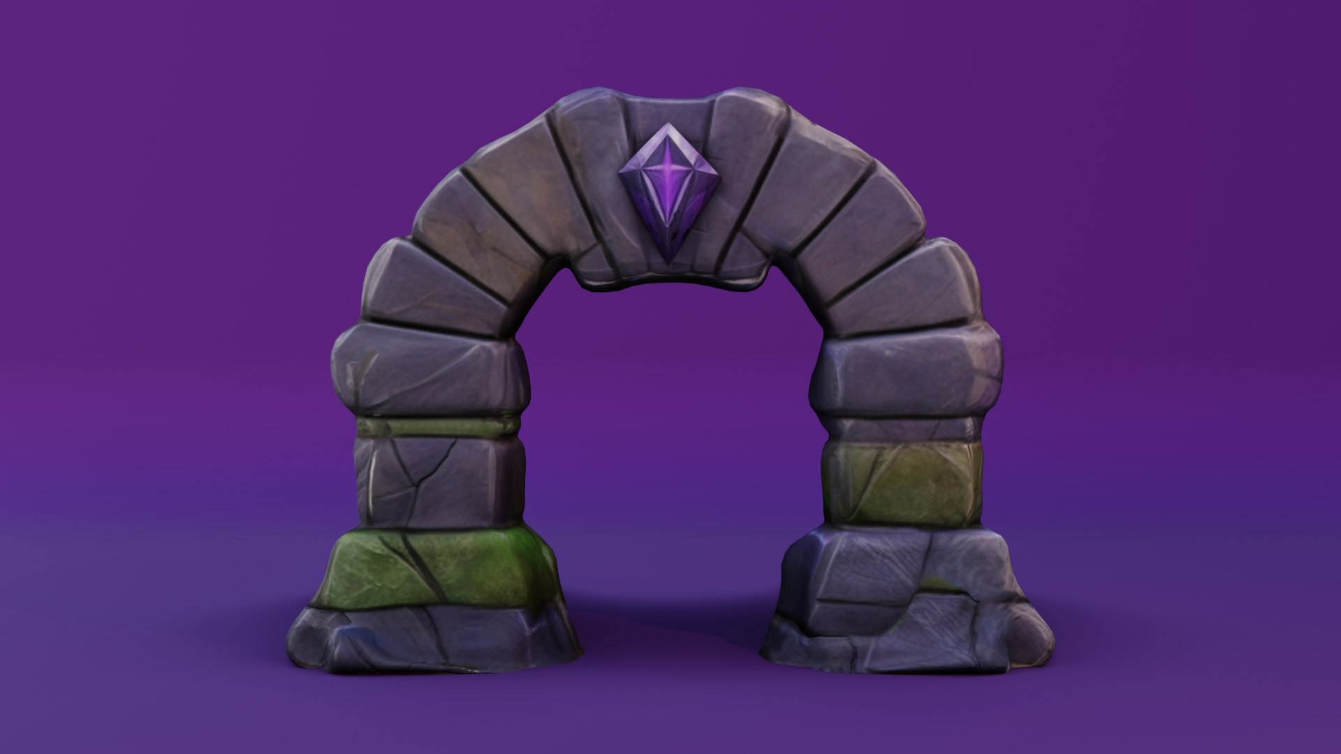 3D Stylized Fantasy Stone Arch - TurboSquid 2315277