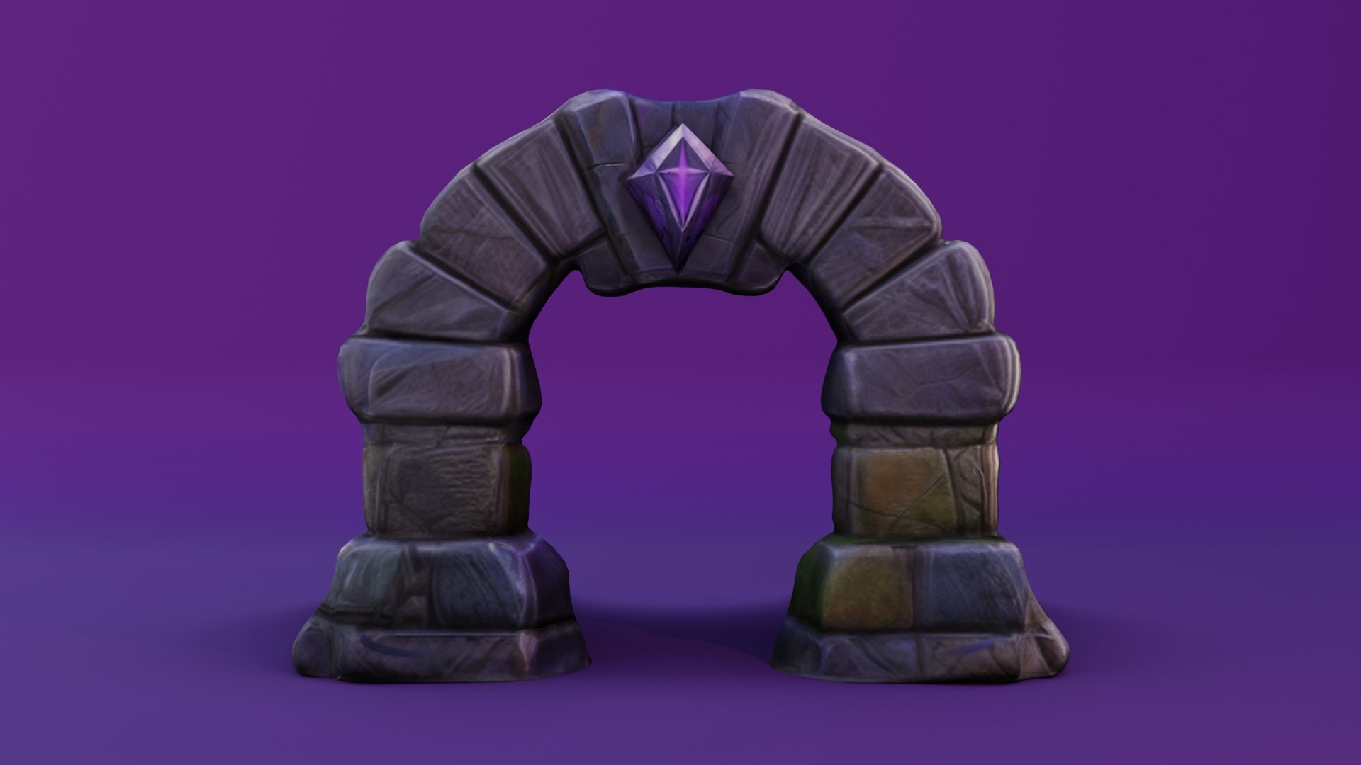 3D Stylized Fantasy Stone Arch - TurboSquid 2315277
