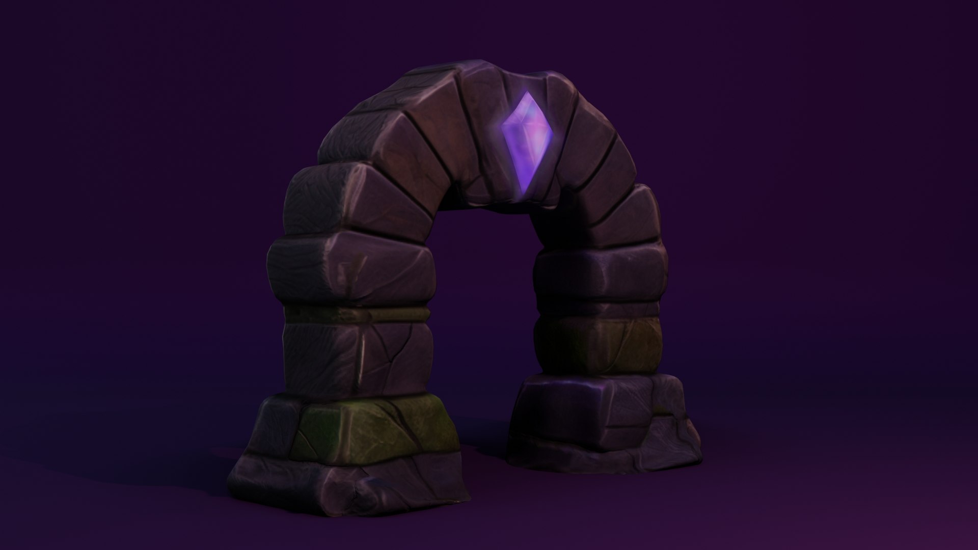3D Stylized Fantasy Stone Arch - TurboSquid 2315277