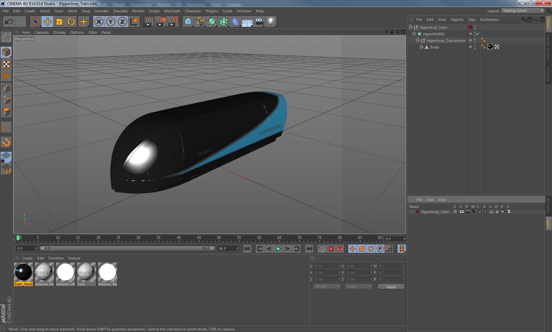 3D Hyperloop Train - TurboSquid 1292015