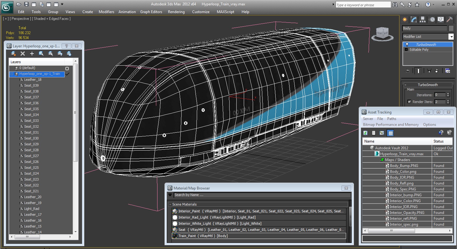 3D Hyperloop Train - TurboSquid 1292015