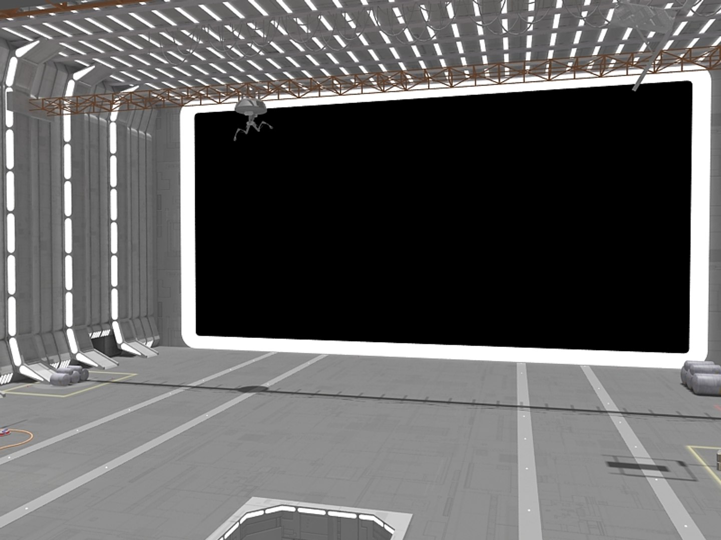 Sci-fi Spaceship Hangar Sci Fi 3D - TurboSquid 1643002